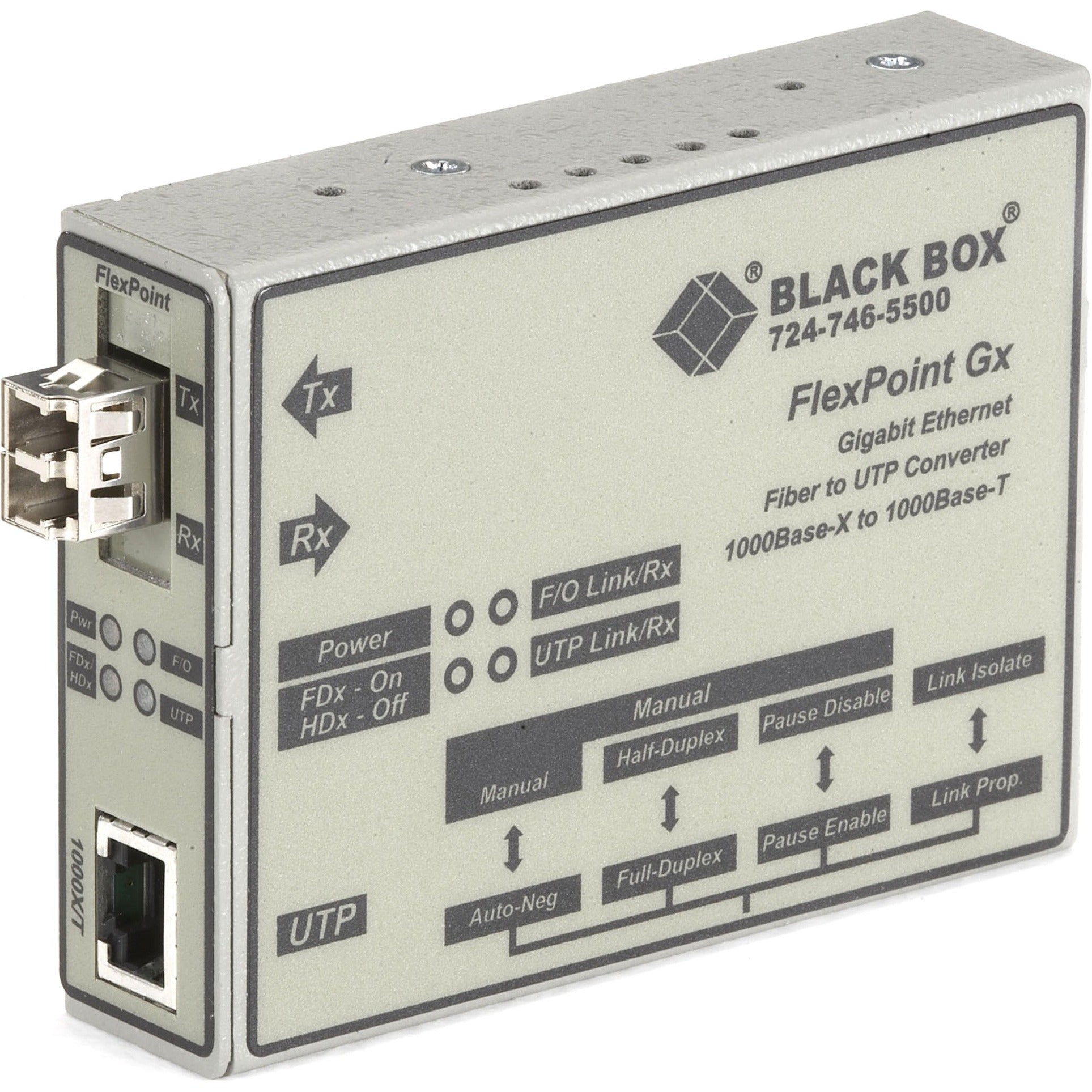 กล่องดำ LMC1012A FlexPoint โมดูลาร์มีเดียคอนเวอร์เตอร์ กิกะบิตอีเธอร์เ – Network Hardwares