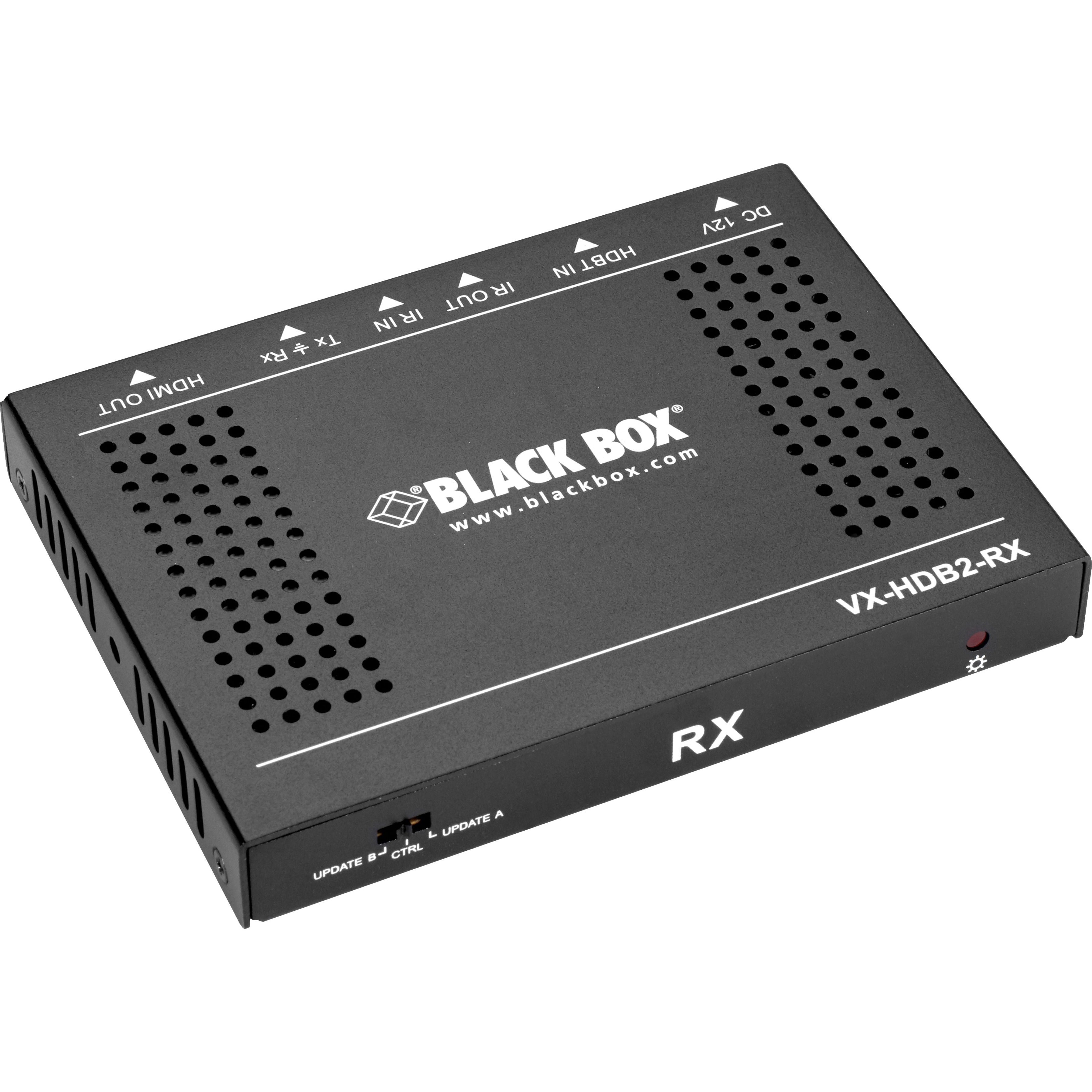 Black Box VX-HDB2-RX HDR CATx Video Extender RX - 4K HDMI 2.0, 60Hz, 4 – Network Hardwares