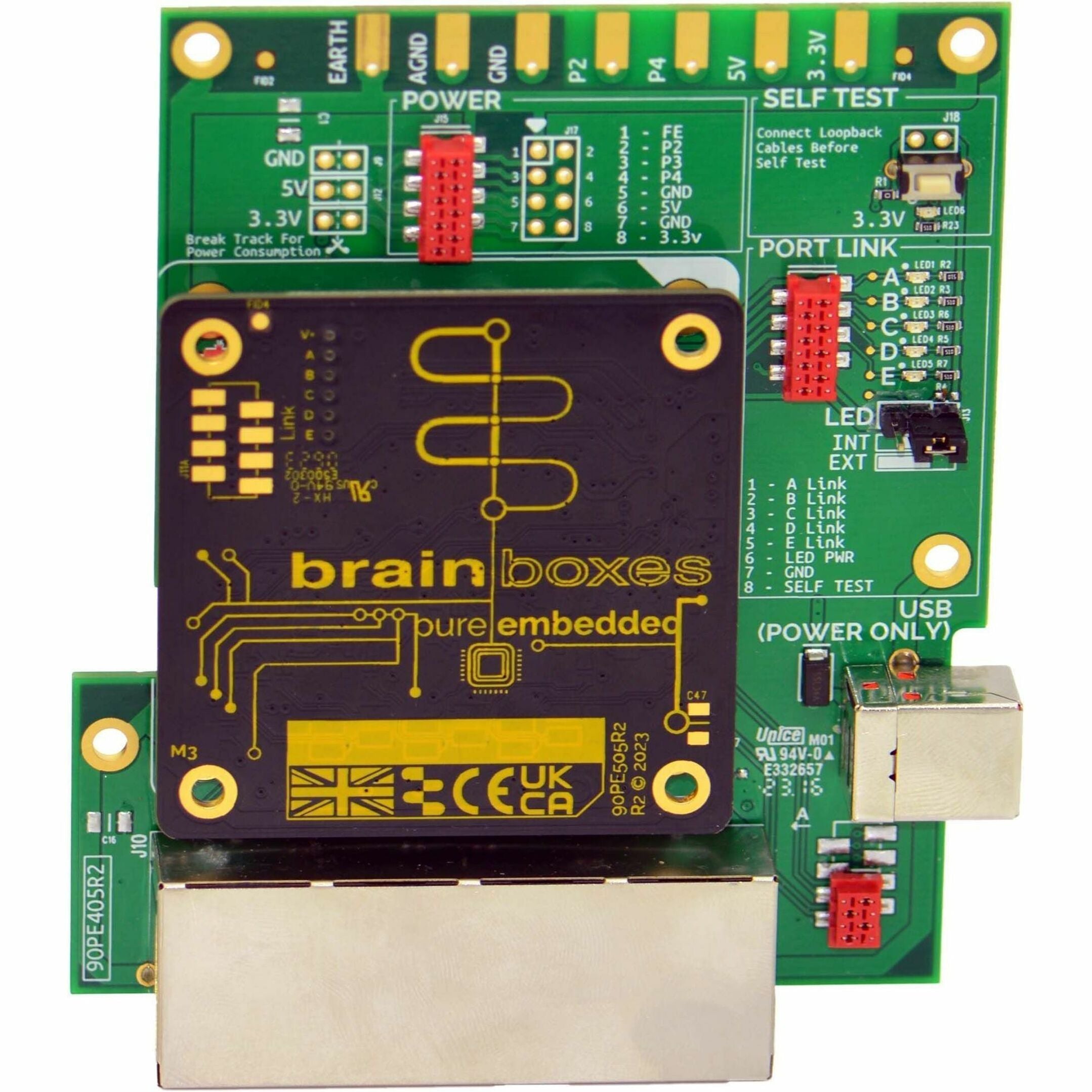 Brainboxes PE-405 Embedded Ethernet Evaluation Kit, 5-Port Industrial – Network Hardwares