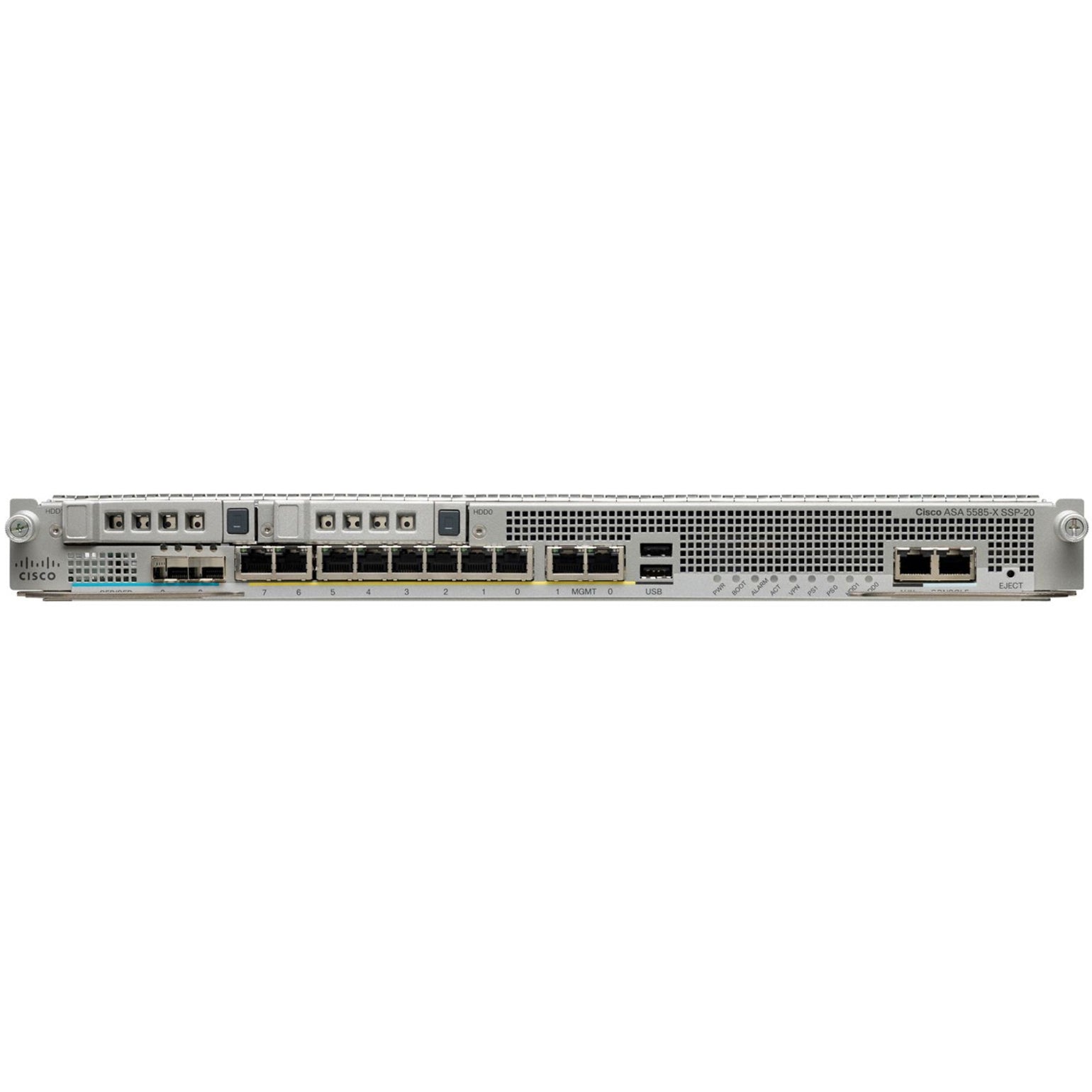 ซีสโก้ ASA 5585-X ตัวถังพร้อม SSP20 8GE 2 SFP 2 MGT 1 AC 3DES/AES ...