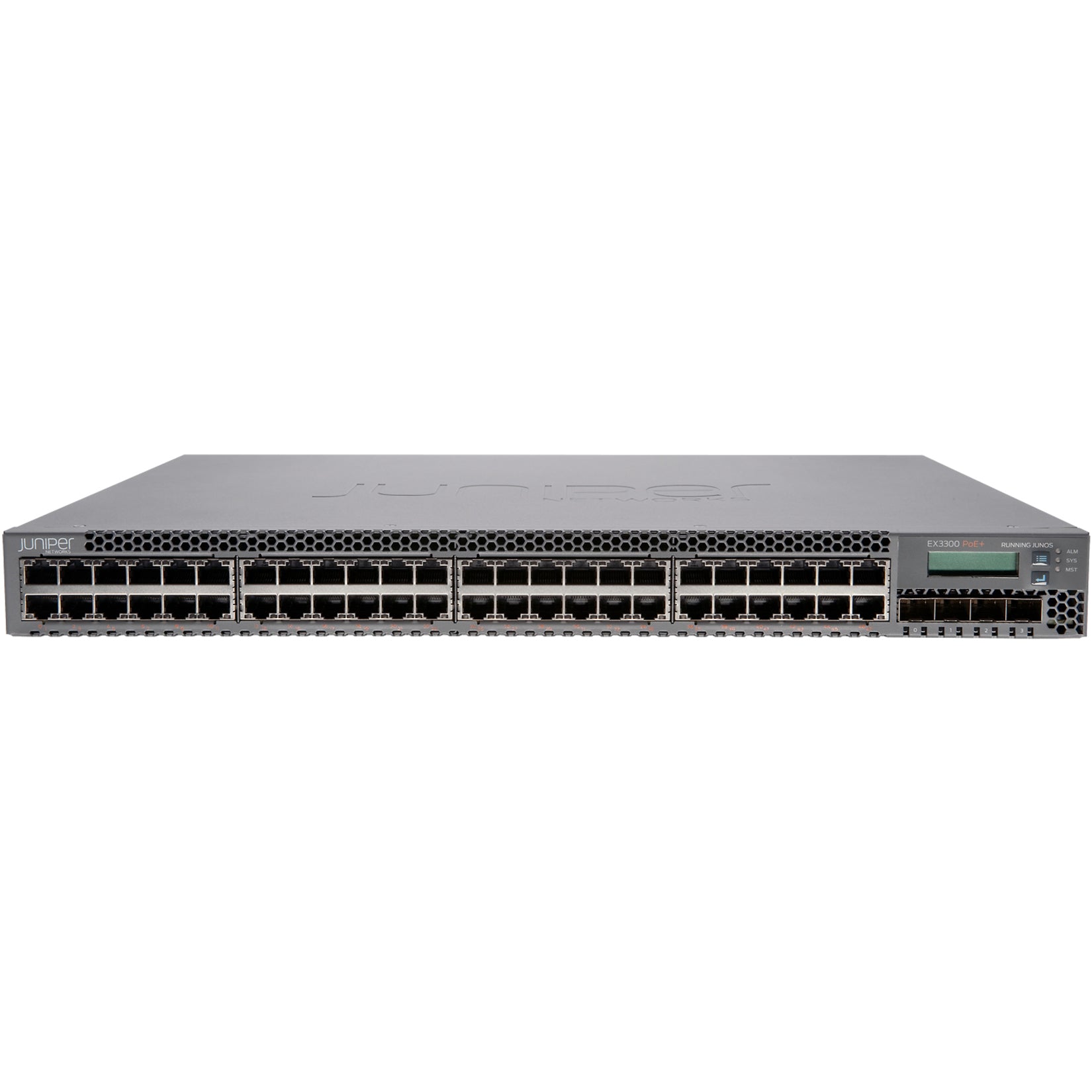 Juniper EX3300-48P Layer 3 Switch, 48-Port PoE+ Gigabit Ethernet, 4x 1 ...