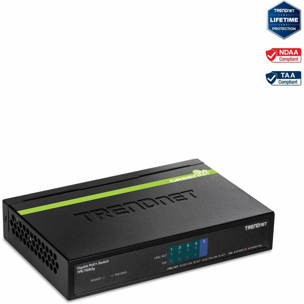 Transition Networks S8TB-NA Unmanaged Switch, 8 x Gigabit Ethernet Net ...