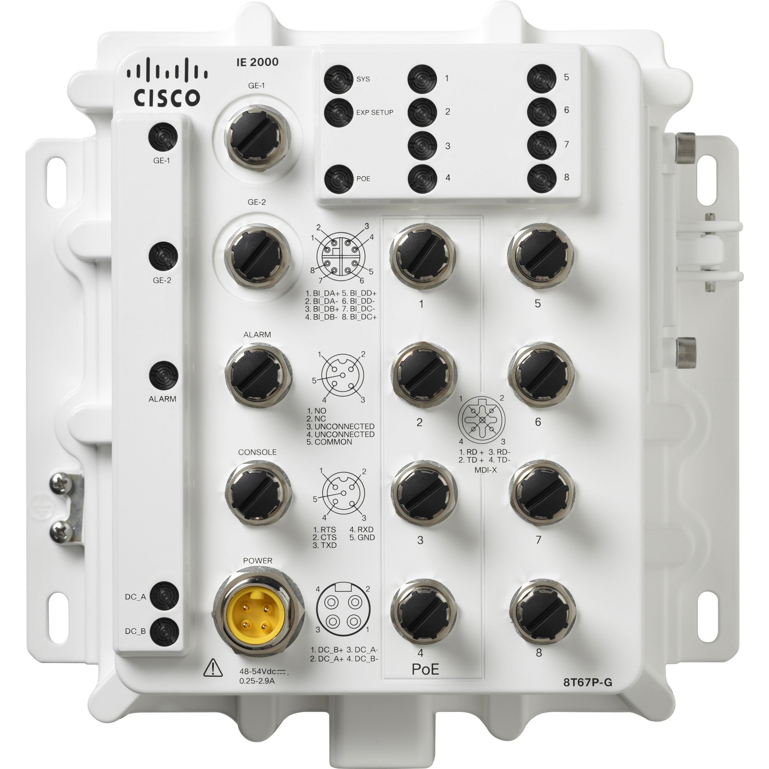 สวิตช์อีเธอร์เน็ต Cisco IE-2000-8T67P-G-E – Network Hardwares