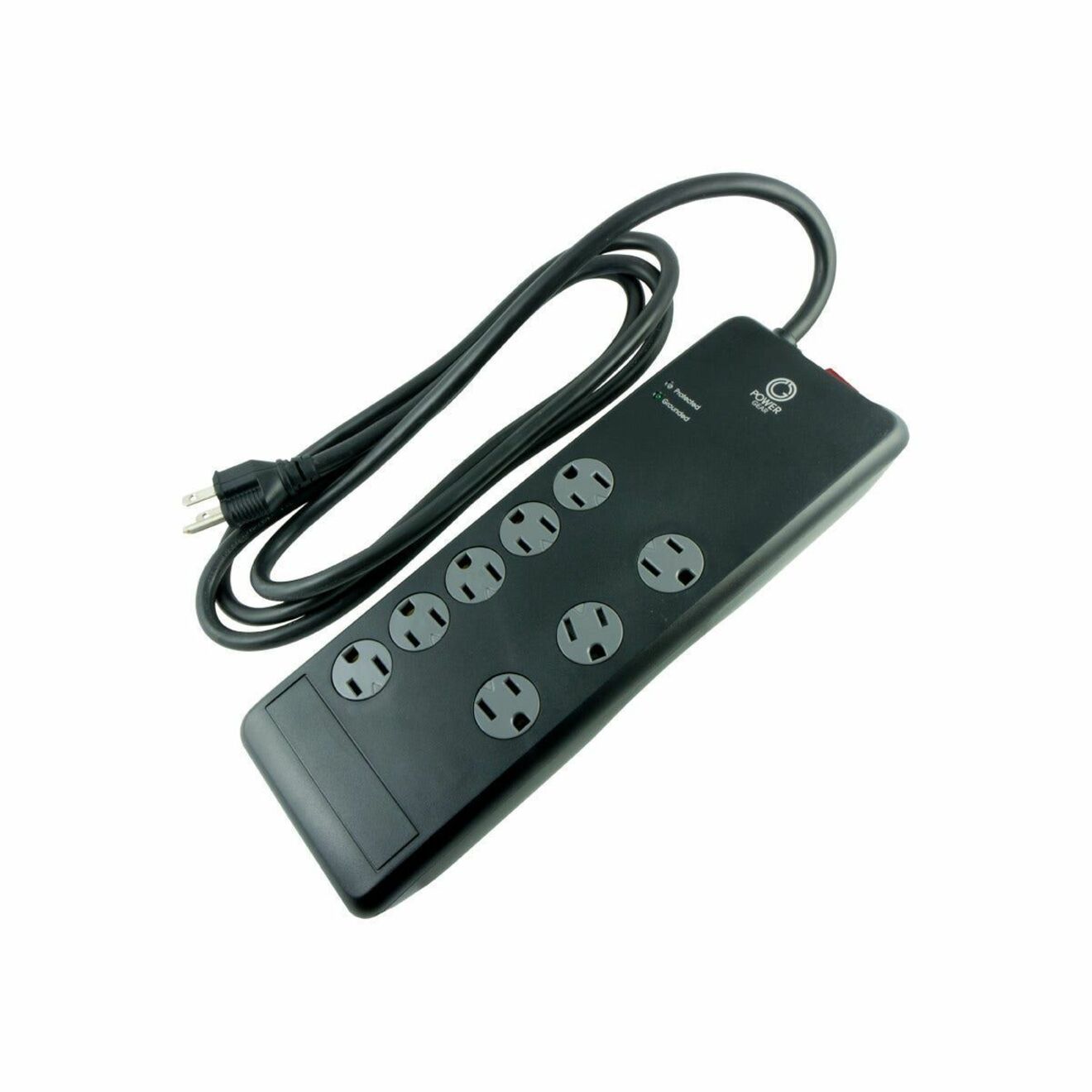 POWER GEAR 8-Outlet 7ft. Surge Protector, Black (12996) – Network Hardwares