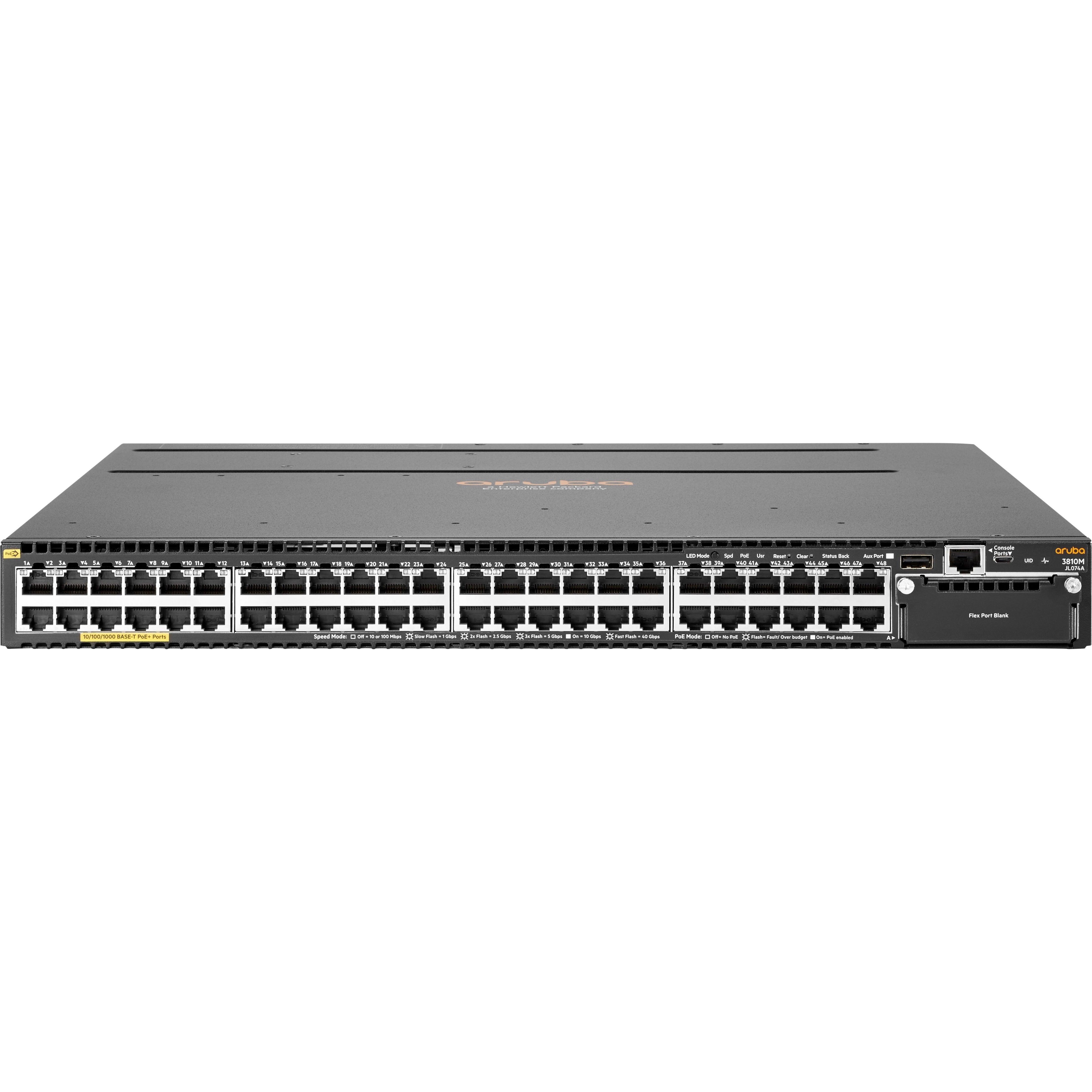 HPE E Aruba 3810M 48G PoE+ 1-slot Switch (JL074A) – Network Hardwares