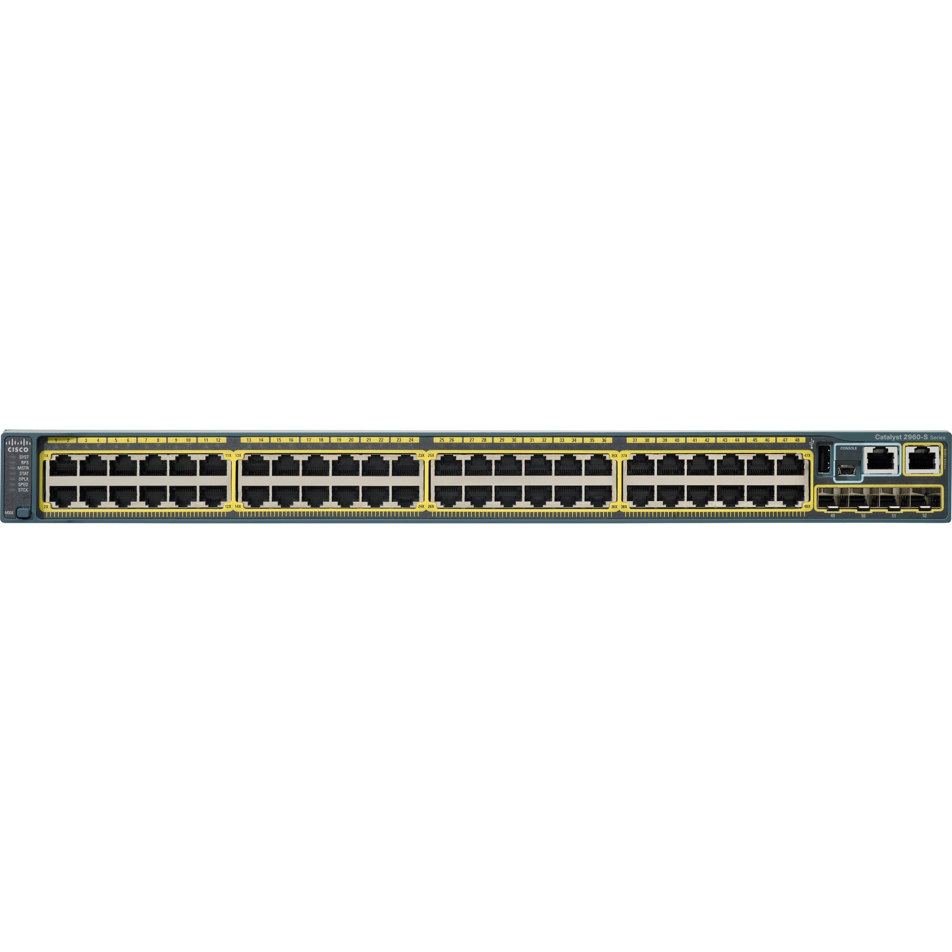 Cisco Catalyst 2960 48-Port Gigabit Ethernet Switch, PoE, 4 SFP Slots ...