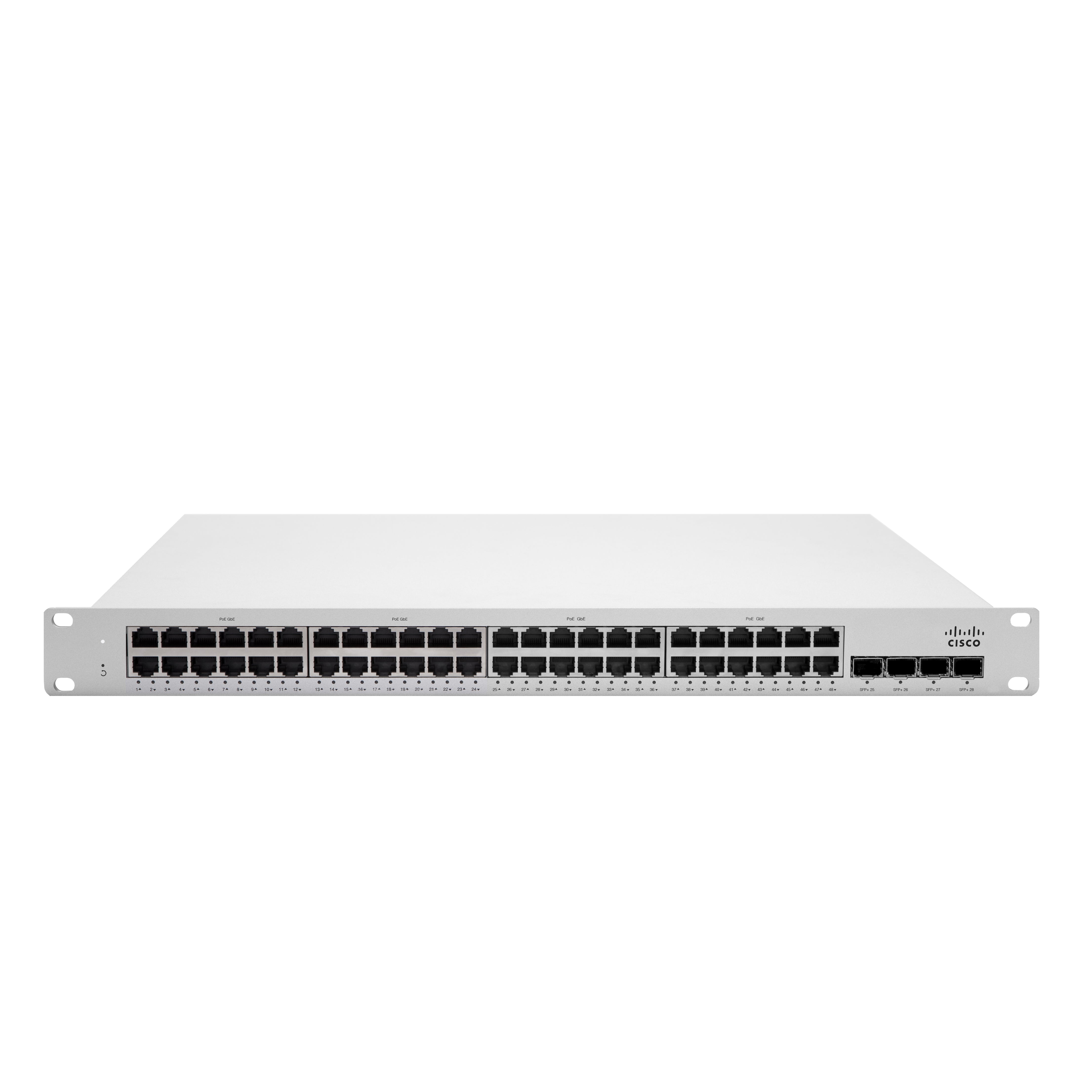Meraki MS250-48FP Layer 3 Ethernet Switch, 48-Port Gigabit, 4x10G SFP+ ...
