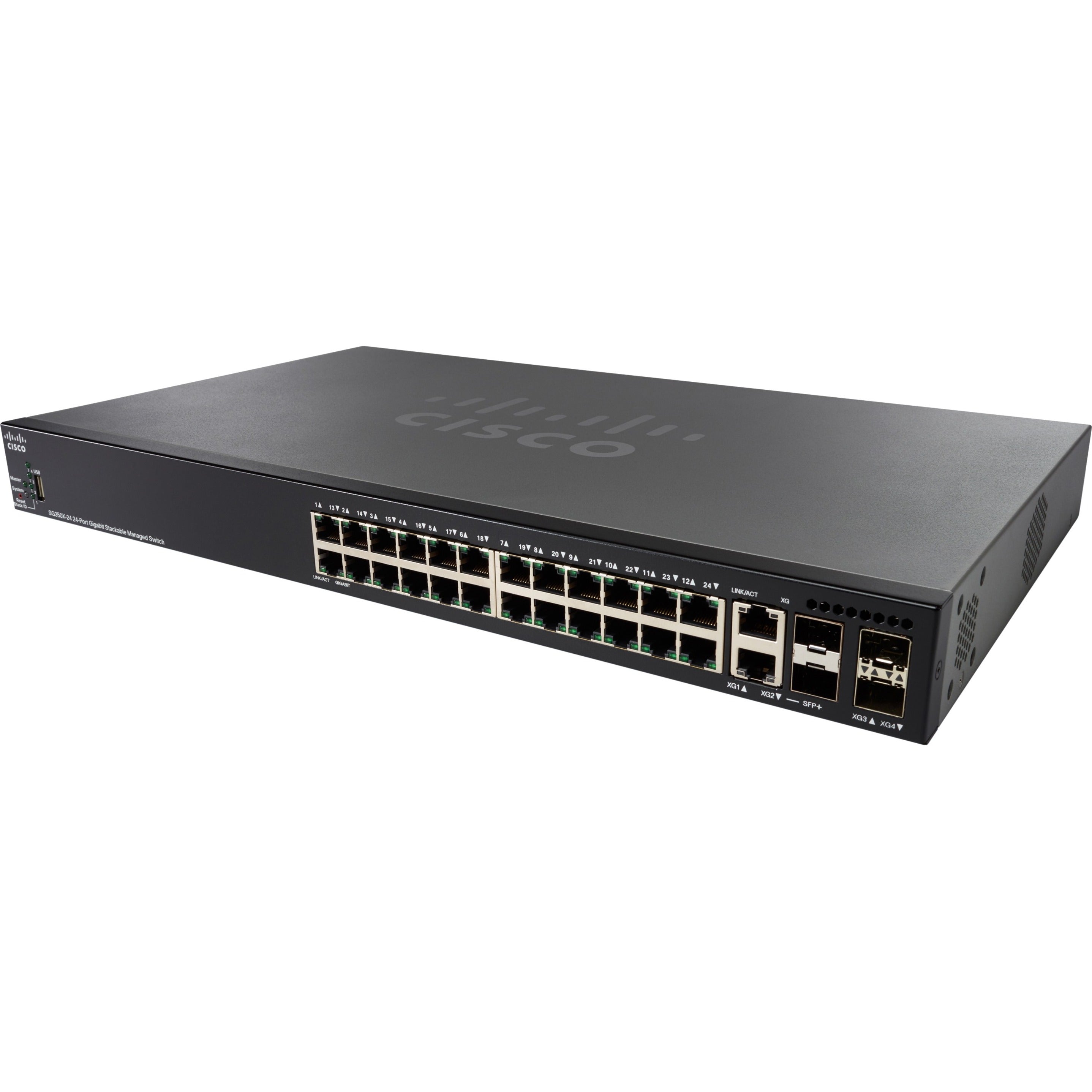 Cisco SG350X-24 24-port Gigabit Stackable Switch (SG350X-24-K9-NA ...