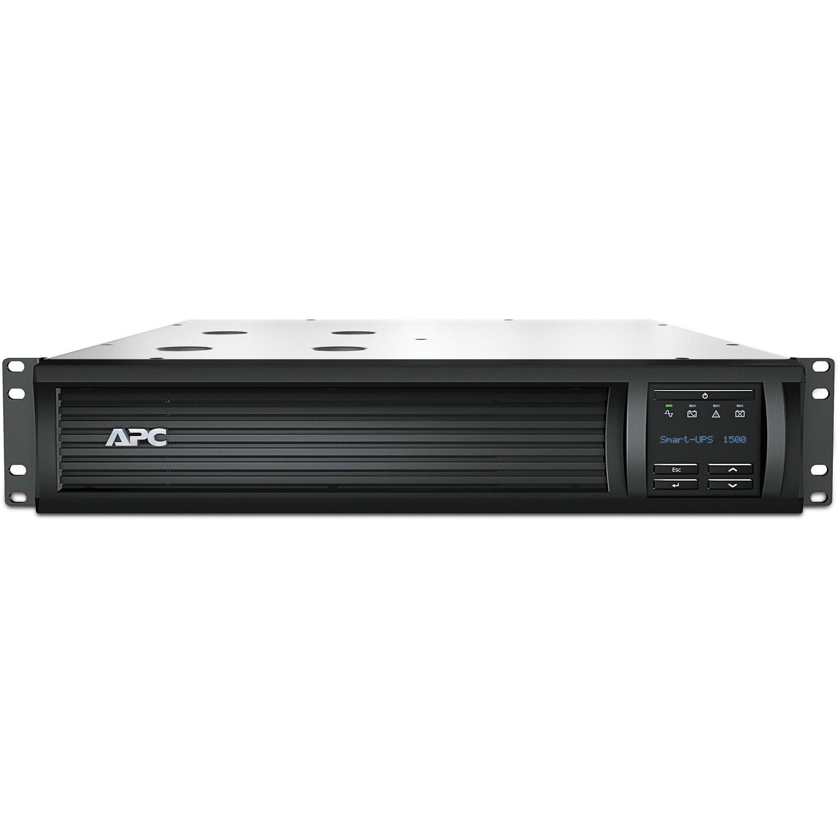 APC Smart-UPS 1500VA LCD RM 2U 120V with SmartConnect (SMT1500RM2UC ...