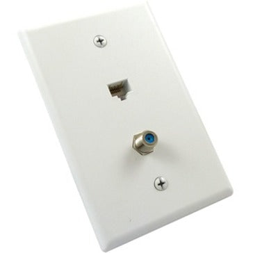 Primex Faceplate - 2 x Socket(s) - 1-gang - Glossy White (125-1288-WT ...