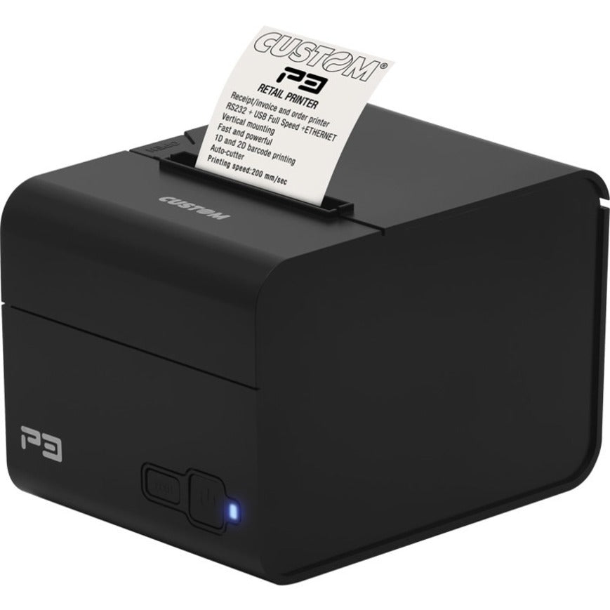 Custom P3 Direct Thermal Receipt Printer, 203 DPI, 7.87 in/s Print Spe ...