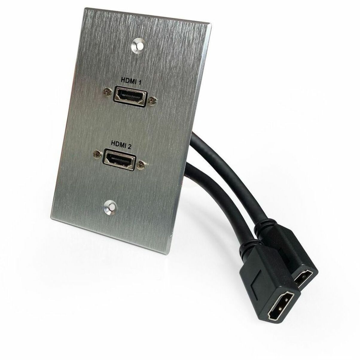 Comprehensive Dual HDMI Pass-Through Wall Plate Faceplate, Single Gang ...
