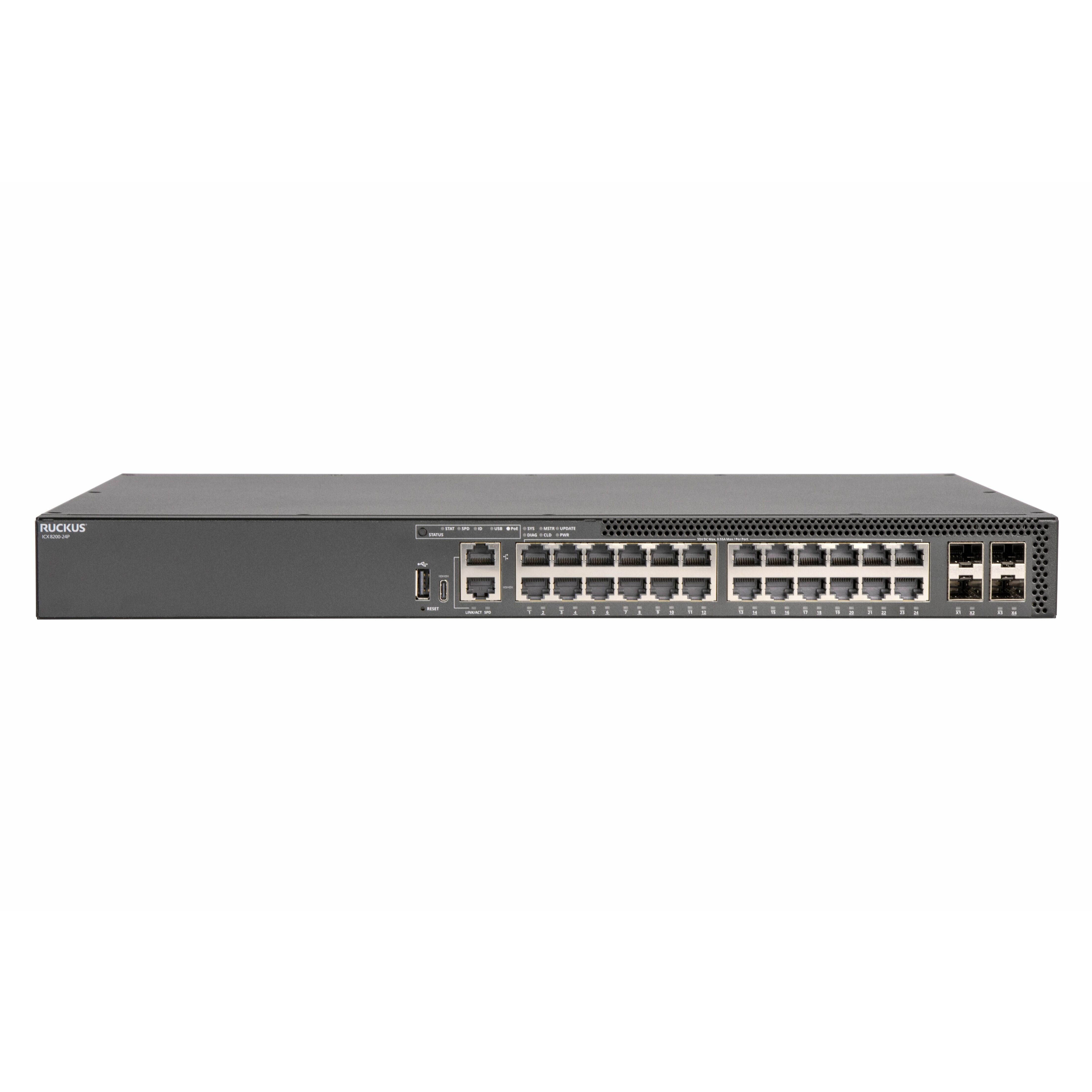 RUCKUS Entry-Level+ Access 24 Ports 1G PoE Switch (ICX8200-24P ...
