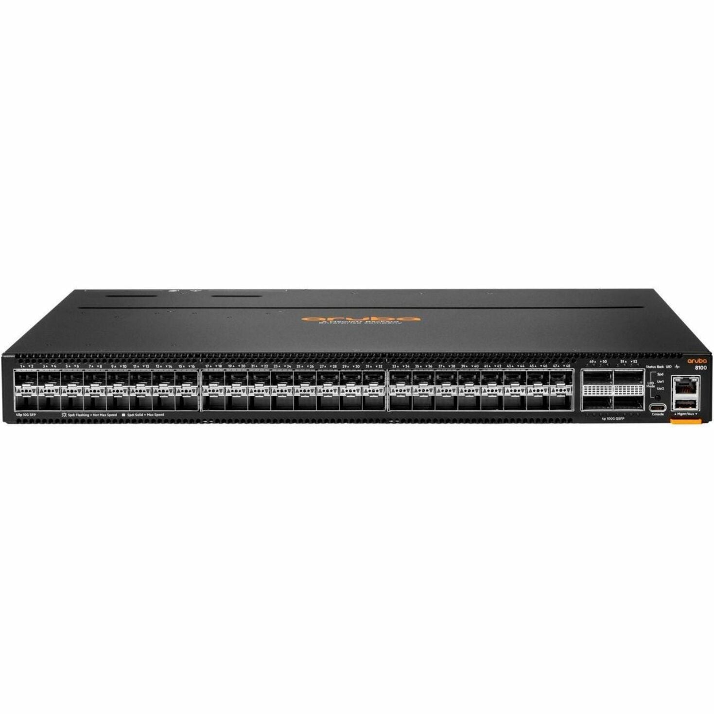Aruba CX 8100 48XF4C Layer 3 Ethernet Switch, 48x10G SFP+, 4x100G QSFP ...