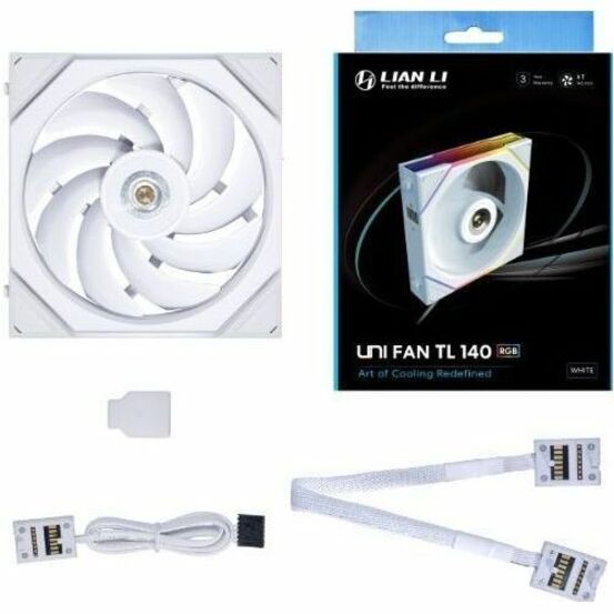 Lian Li UNI FAN TL 140 Reverse Blade Cooling Fan, ARGB, 1800 RPM, Flui ...