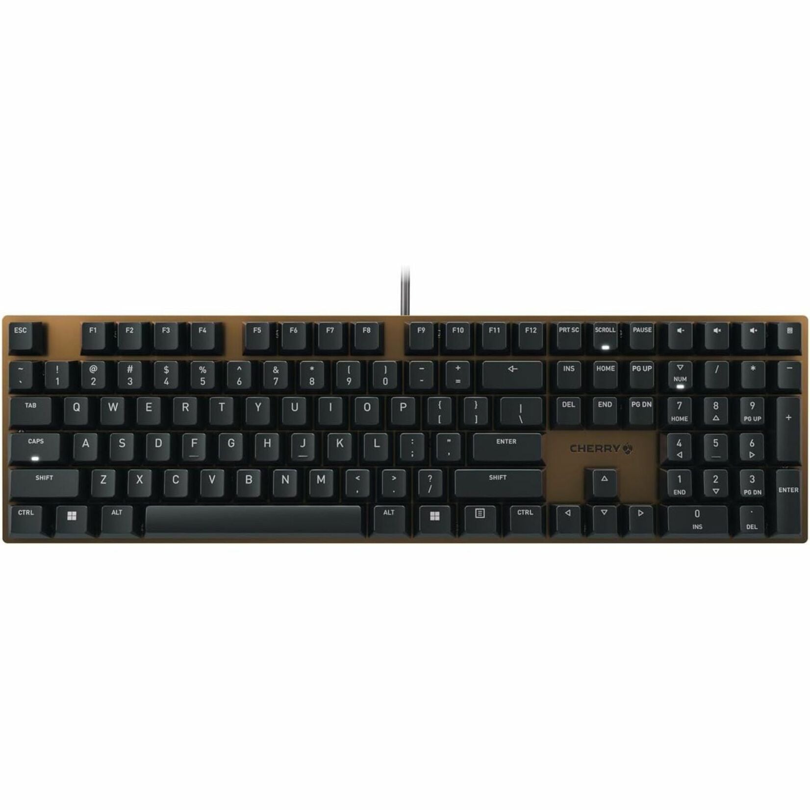 CHERRY KC 200 MX Mechanical Keyboard, Silent MX2A Red Switches, Anti-G ...