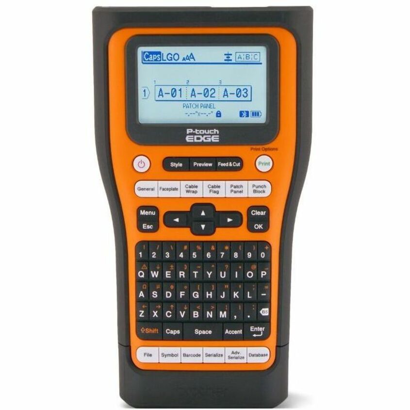 Brother P-touch EDGE PT-E560BTVP Electronic Label Maker, Handheld Blue ...