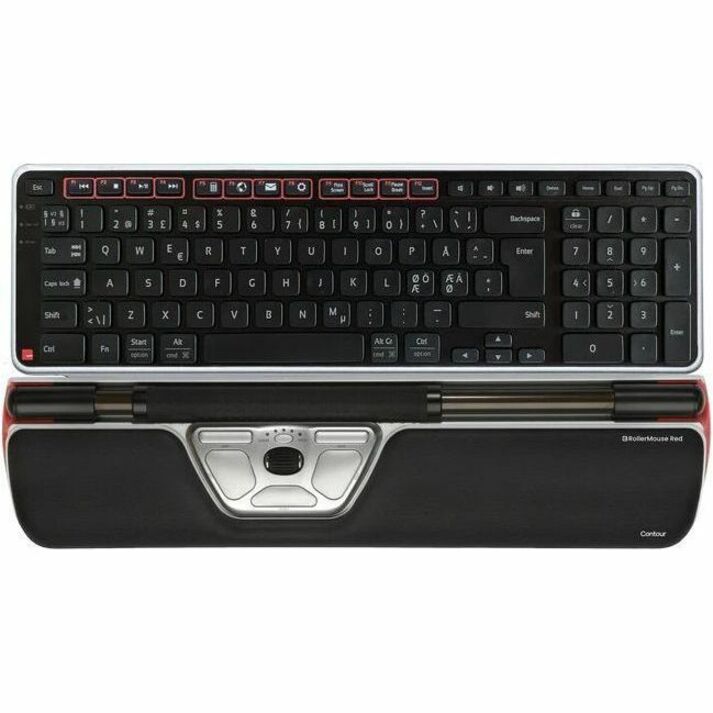Contour Ultimate Workstation Red Wireless Ergonomic Keyboard & Mouse ...