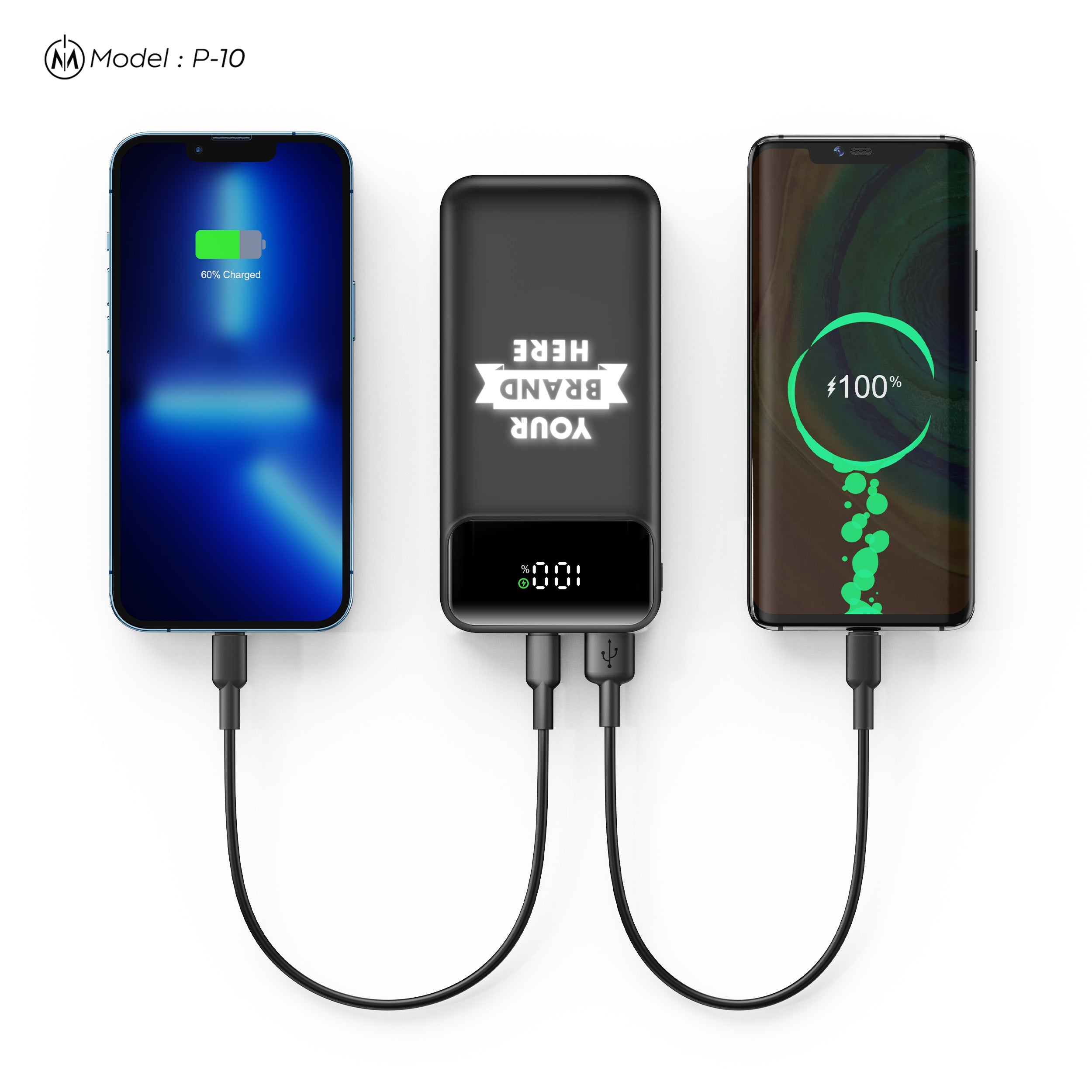 10000mAh PD 22.5W Light-Up Customizable Portable Charger - Network ...