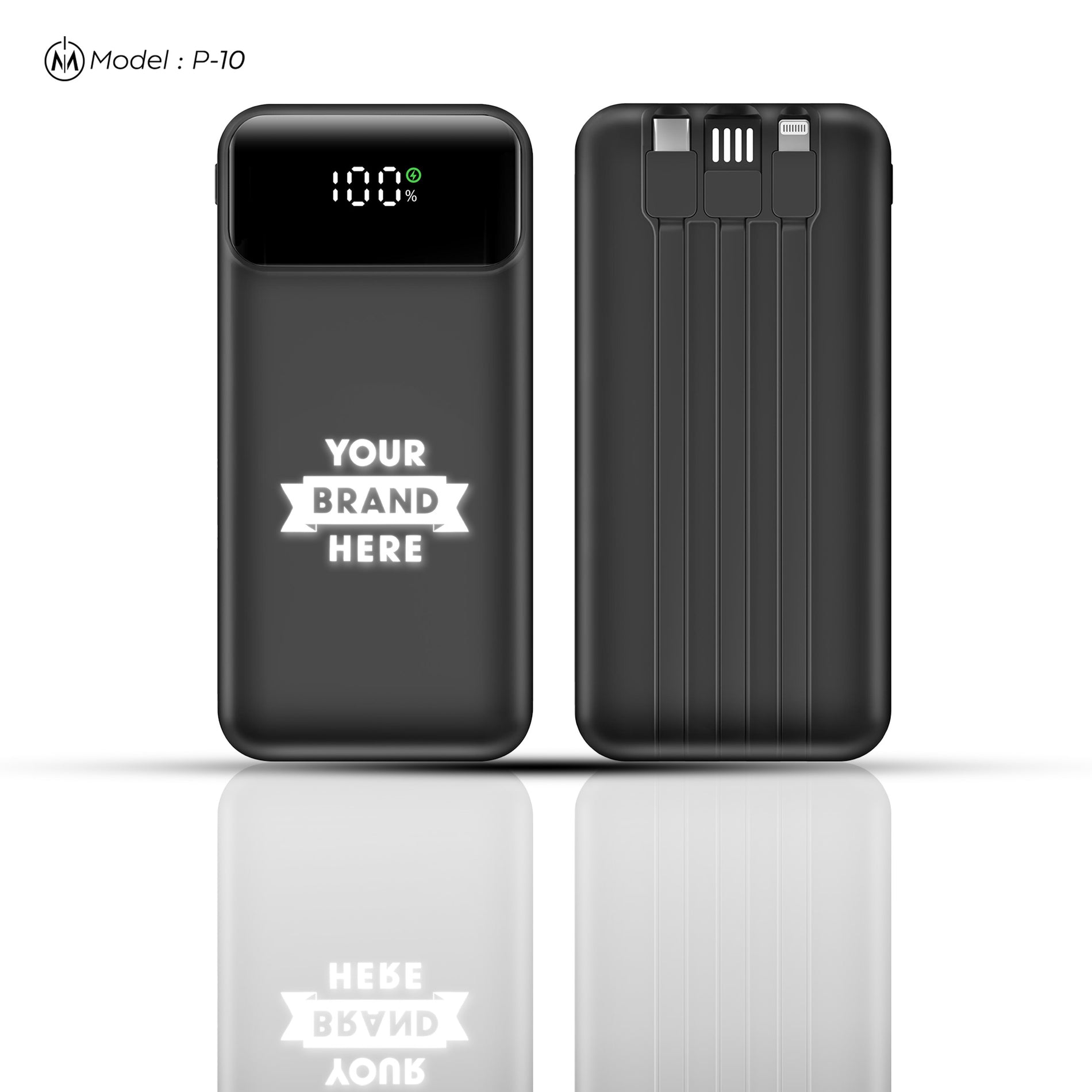 10000mAh PD 22.5W Light-Up Customizable Portable Charger - Network ...