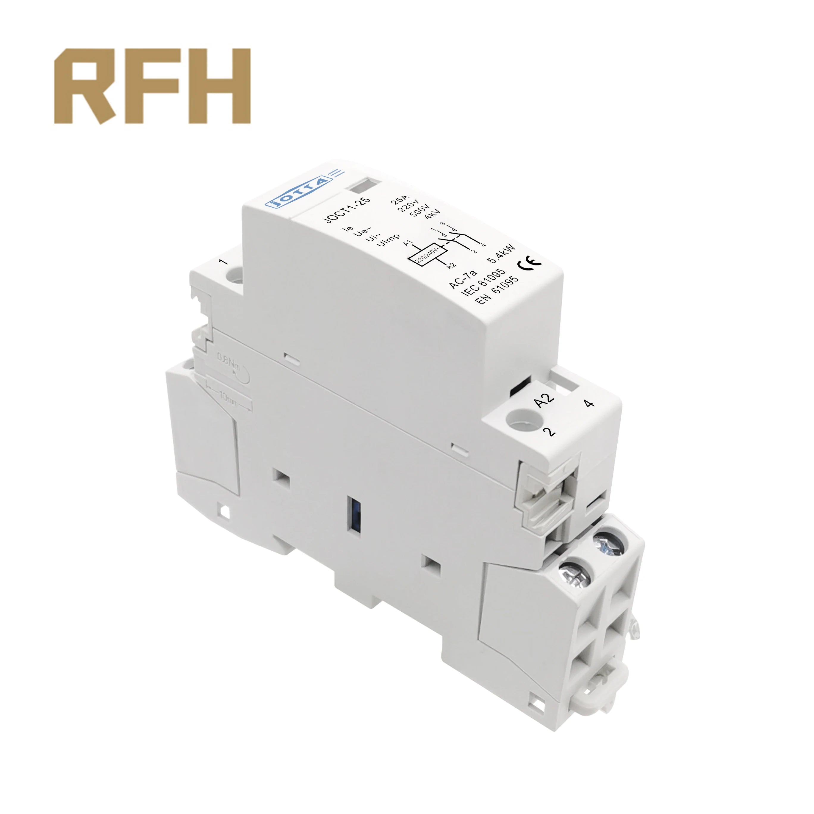JOTTA Modular Contactor 2P 16A-25A 220V/230V Din Rail 1NO 1NC 2NO 2NC ...