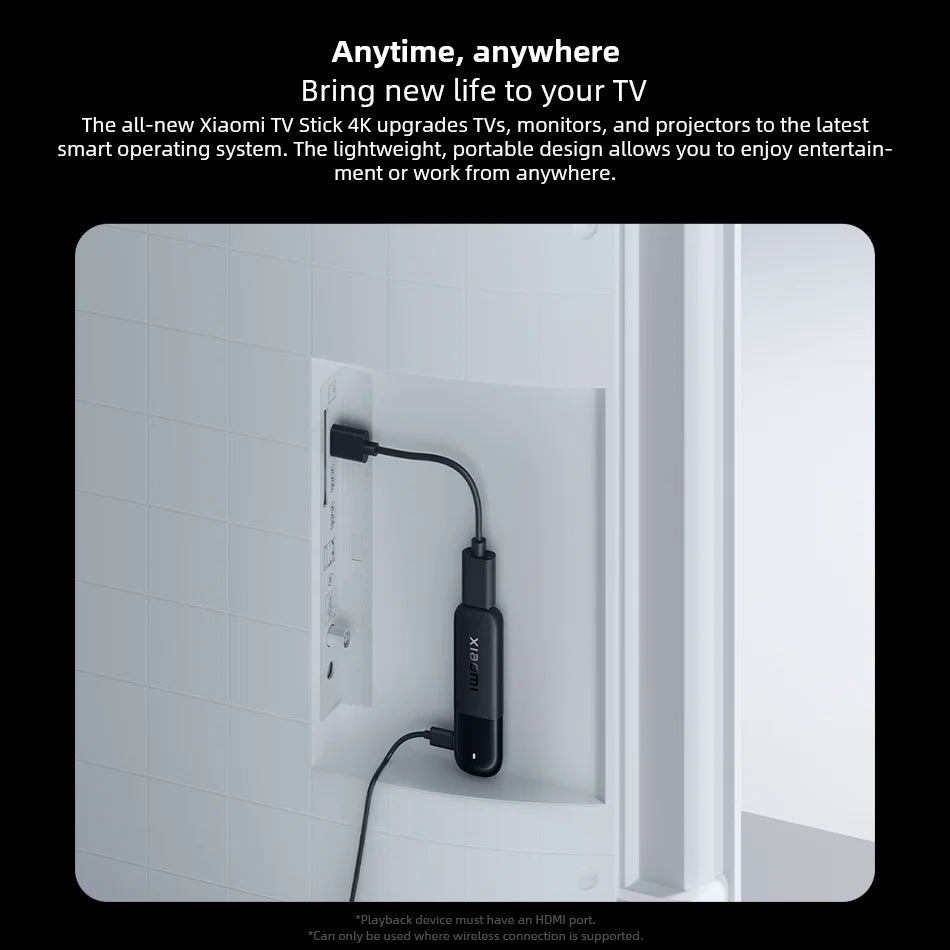 Xiaomi TV Stick 4K 2nd Gen Global Version Google TV Smart HDR, 2GB RAM ...