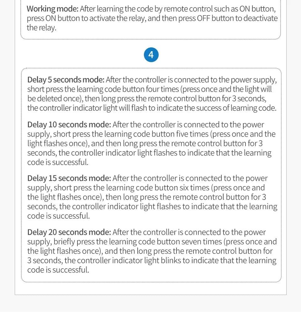 Wireless RF Remote Control Switch Receiver Module DC 12V 1CH 10A Relay ...