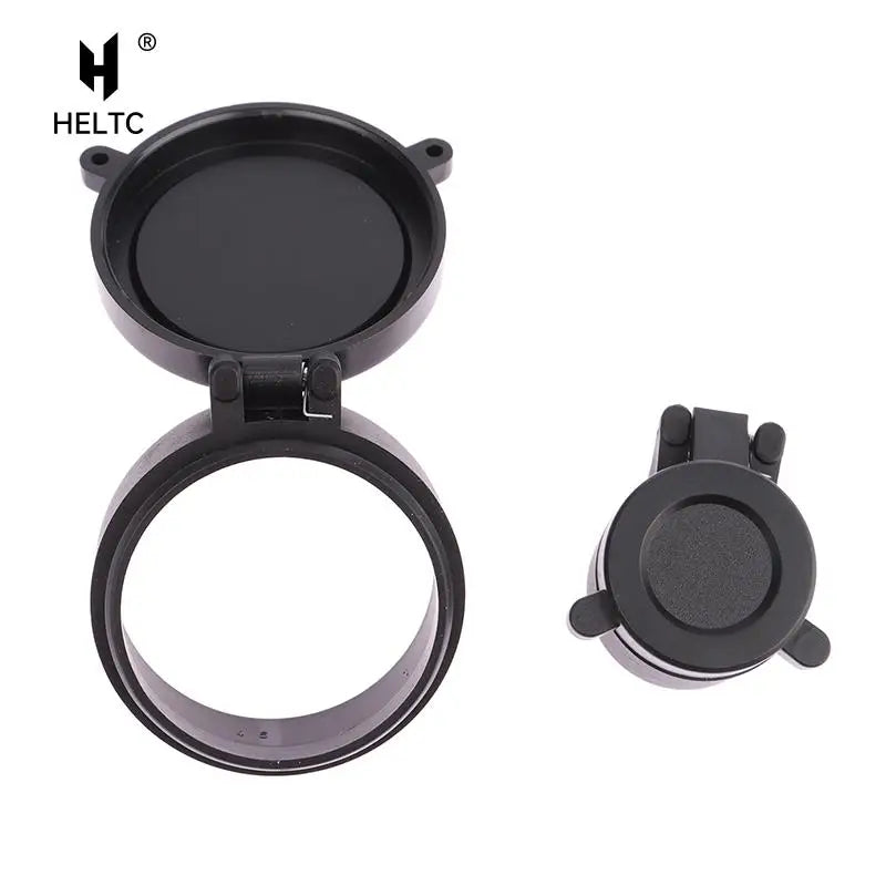 Flip Up Scope Cover Hinged Cap Dust Protection For Rifle Scope Hunting ...