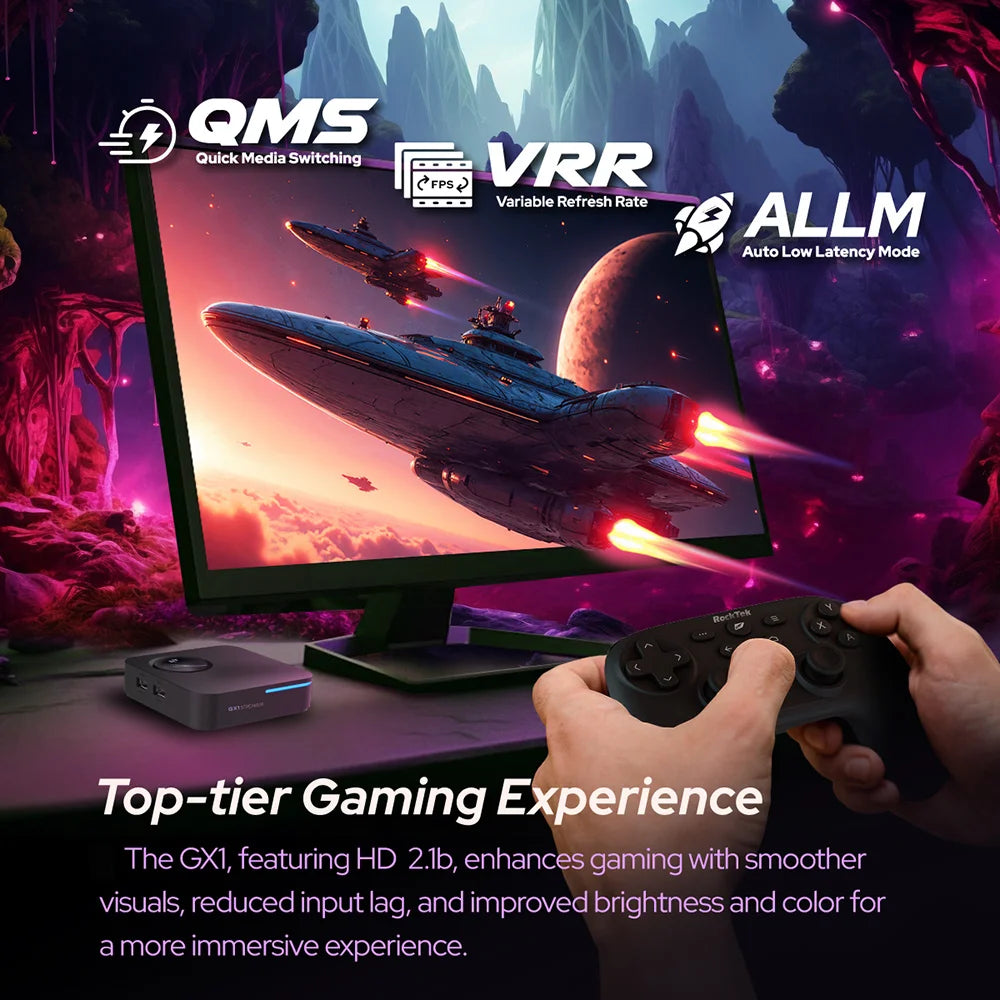 RockTek GX1 Google TV Streamer, Android TV 12, 4GB RAM, 32GB Storage ...