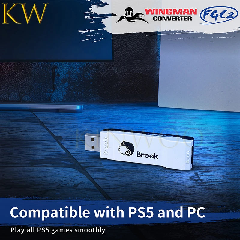 Brook Wingman FGC 2 Controller Adapter Native PS5/PS4/PC Support 135 ...