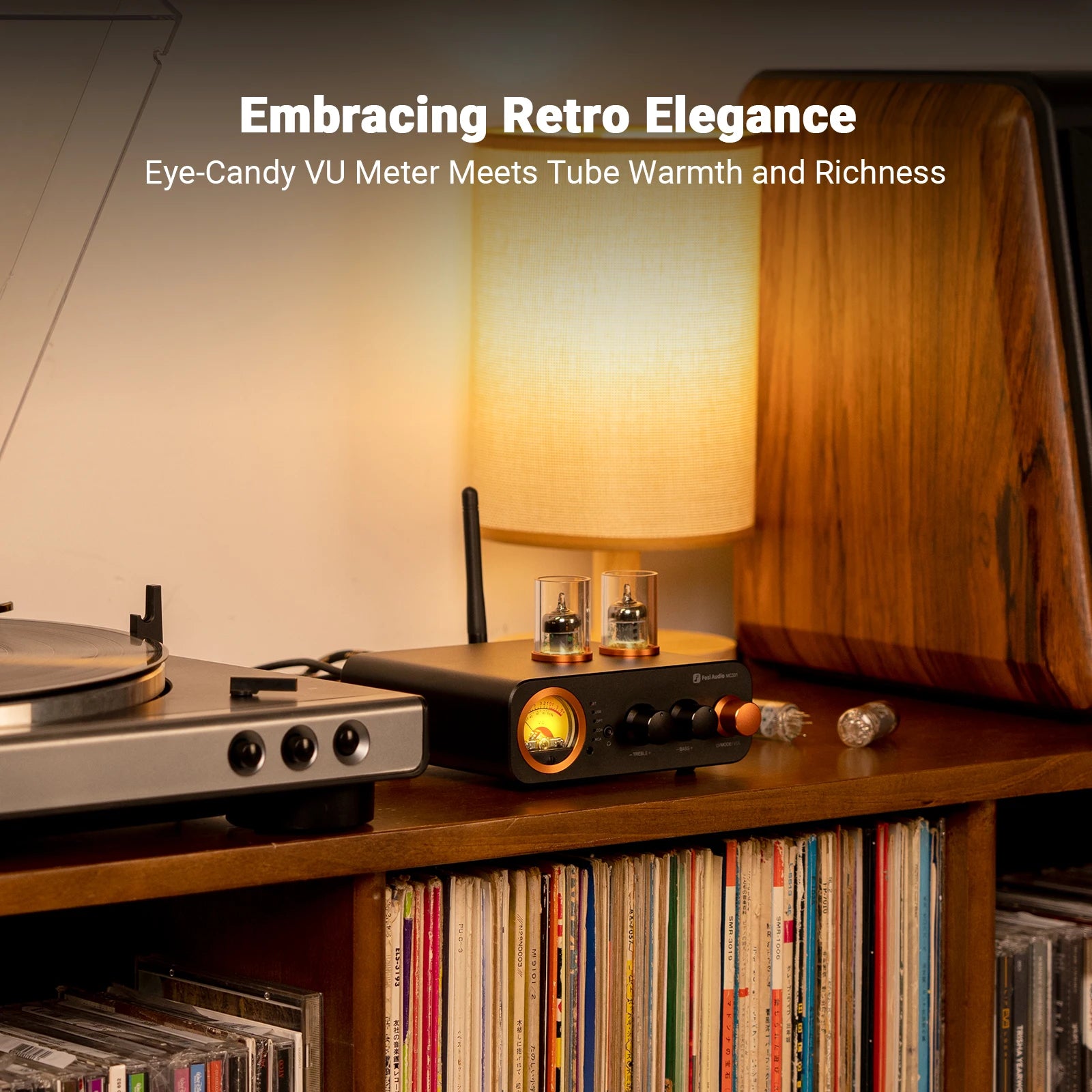 Fosi Audio MC331 Hybrid Tube Integrated Amplifier with DAC, Bluetooth ...