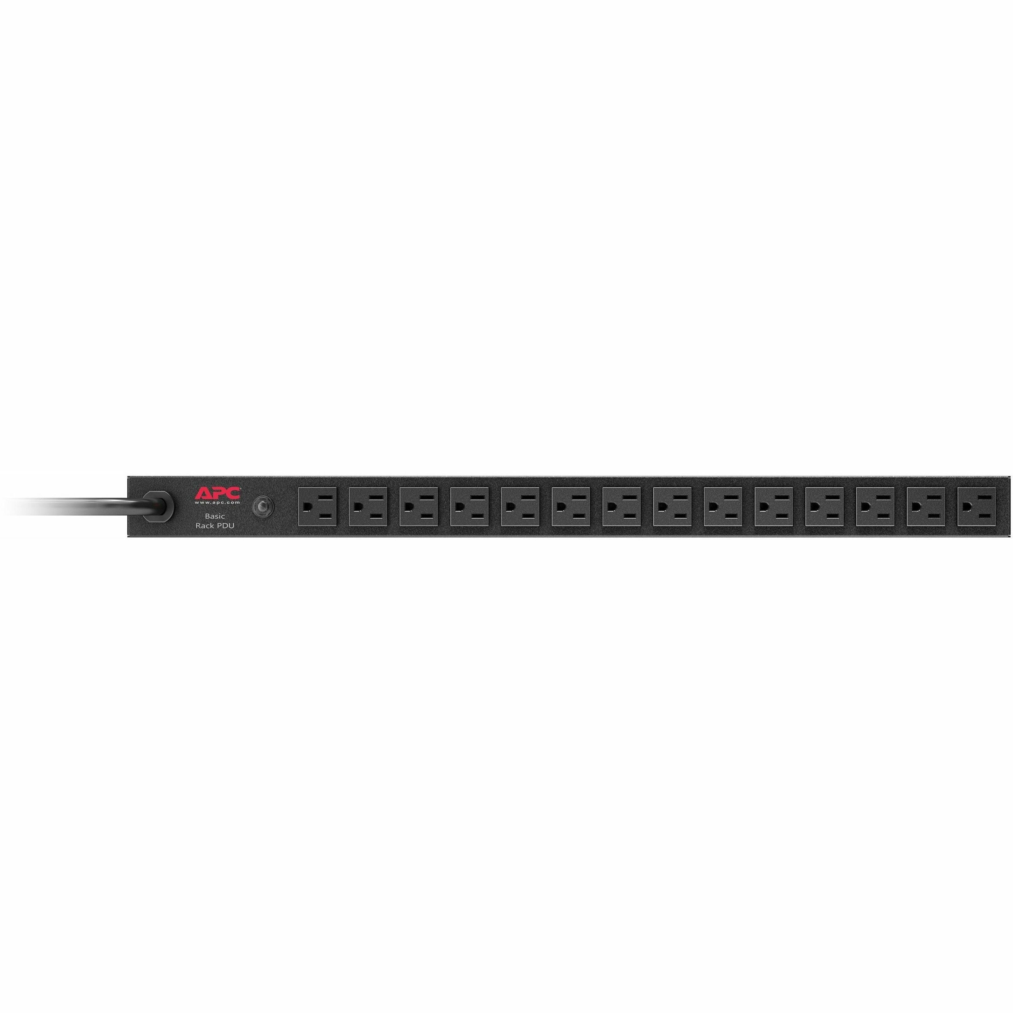 APC AP9551 Basic Rack 2400VA PDU, 14 Outlets, 120V AC Power Strip ...