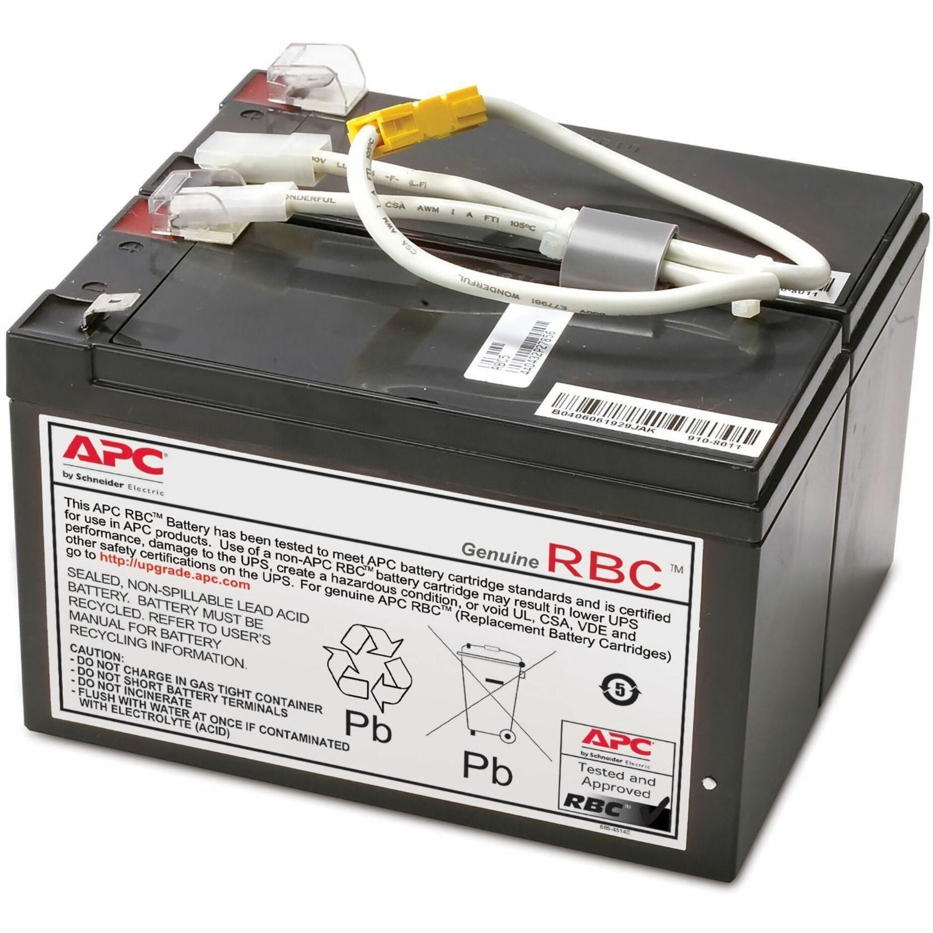 APC RBC5 Replacement Battery Cartridge #5, 2 Year Warranty, Maintenanc ...