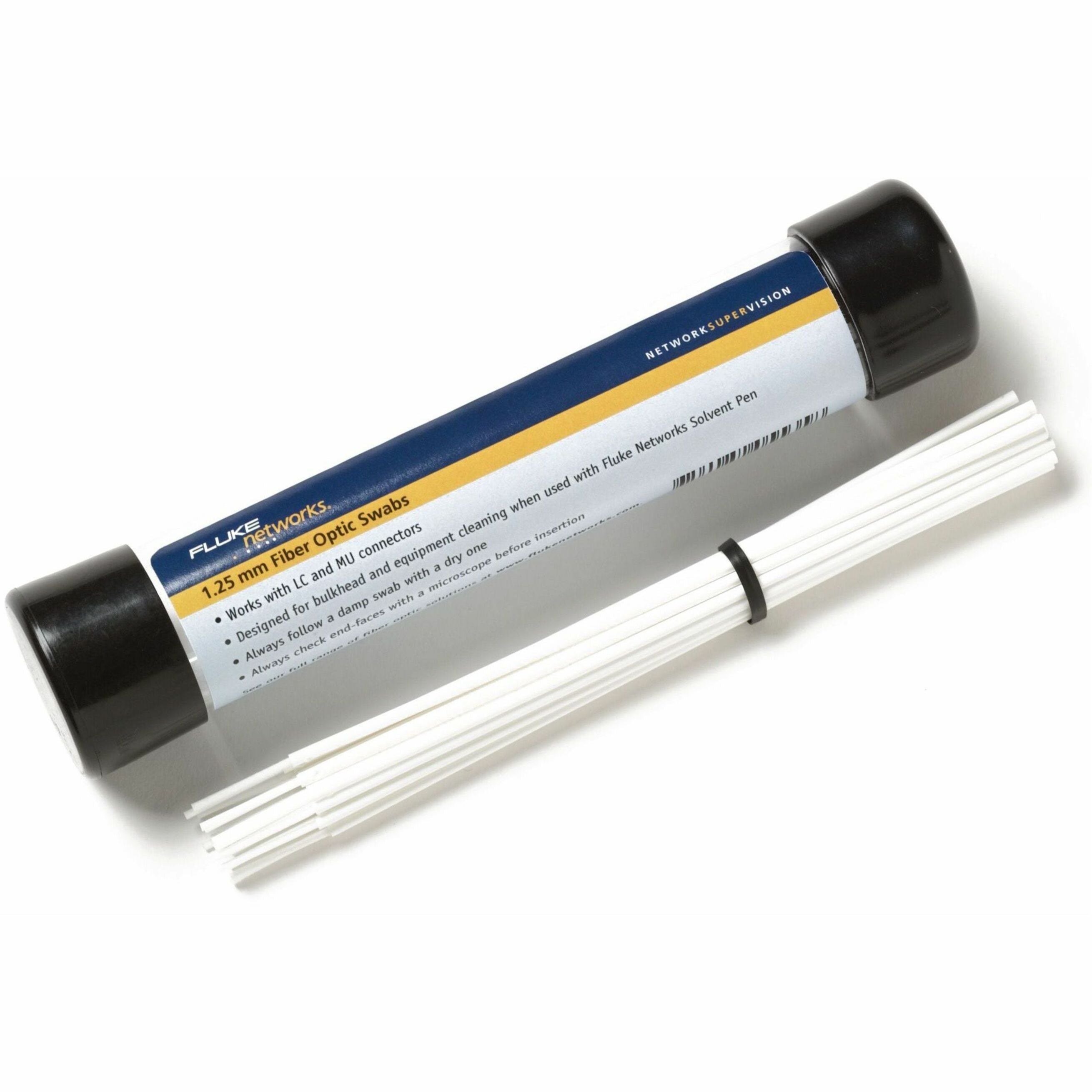 Fluke Networks 1.25mm Port Cleaning Swab for LC and MU Fiber Optic Con ...