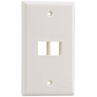 Panduit NK2FNWH 2 ซ็อกเก็ต เน็ตคีย์ แฟซเพลท ติดตั้งแบบพื้นผิว ขาว ...