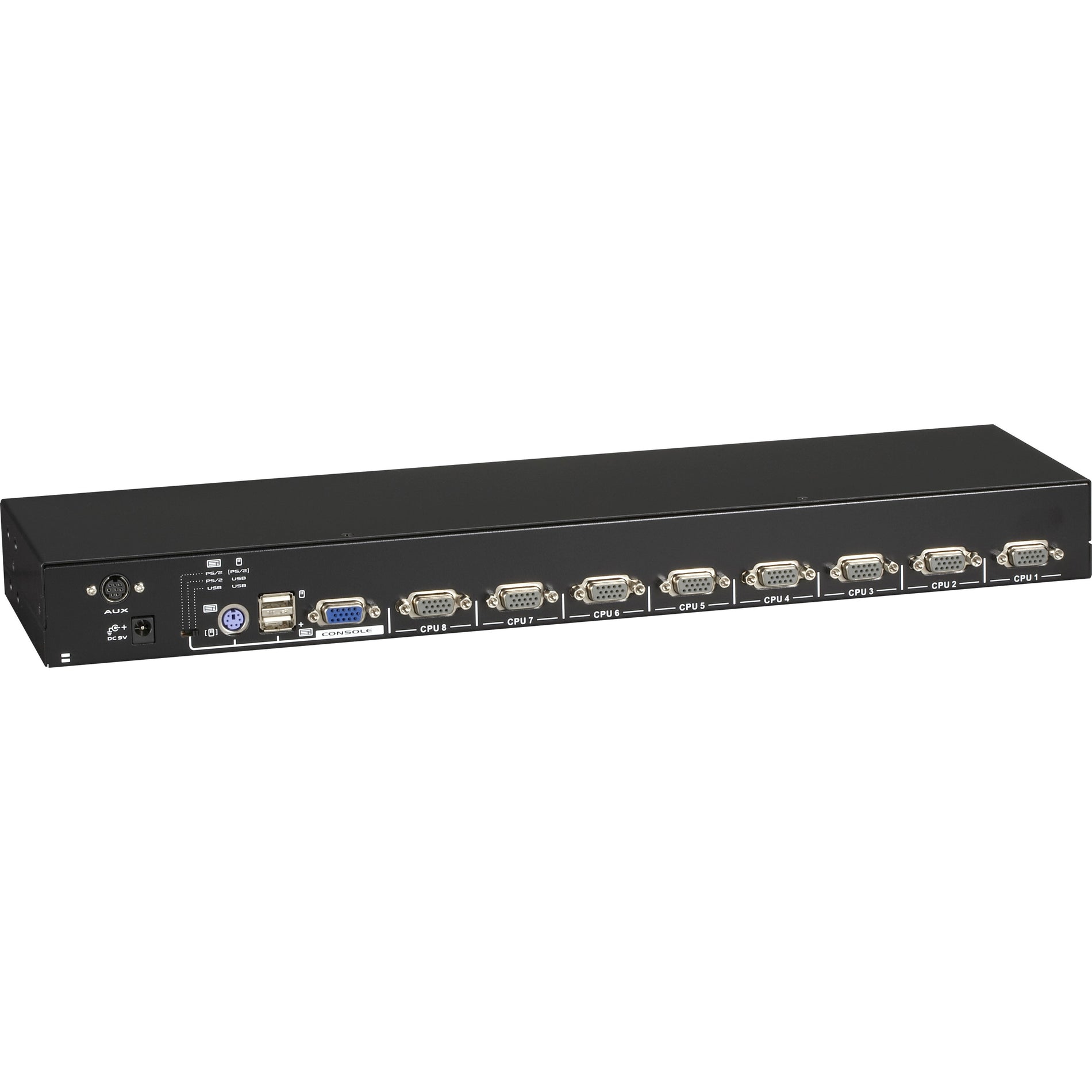 Black Box ServSwitch EC KVM Switch, 8-Port USB, 1920x1440 SVGA, Daisy ...