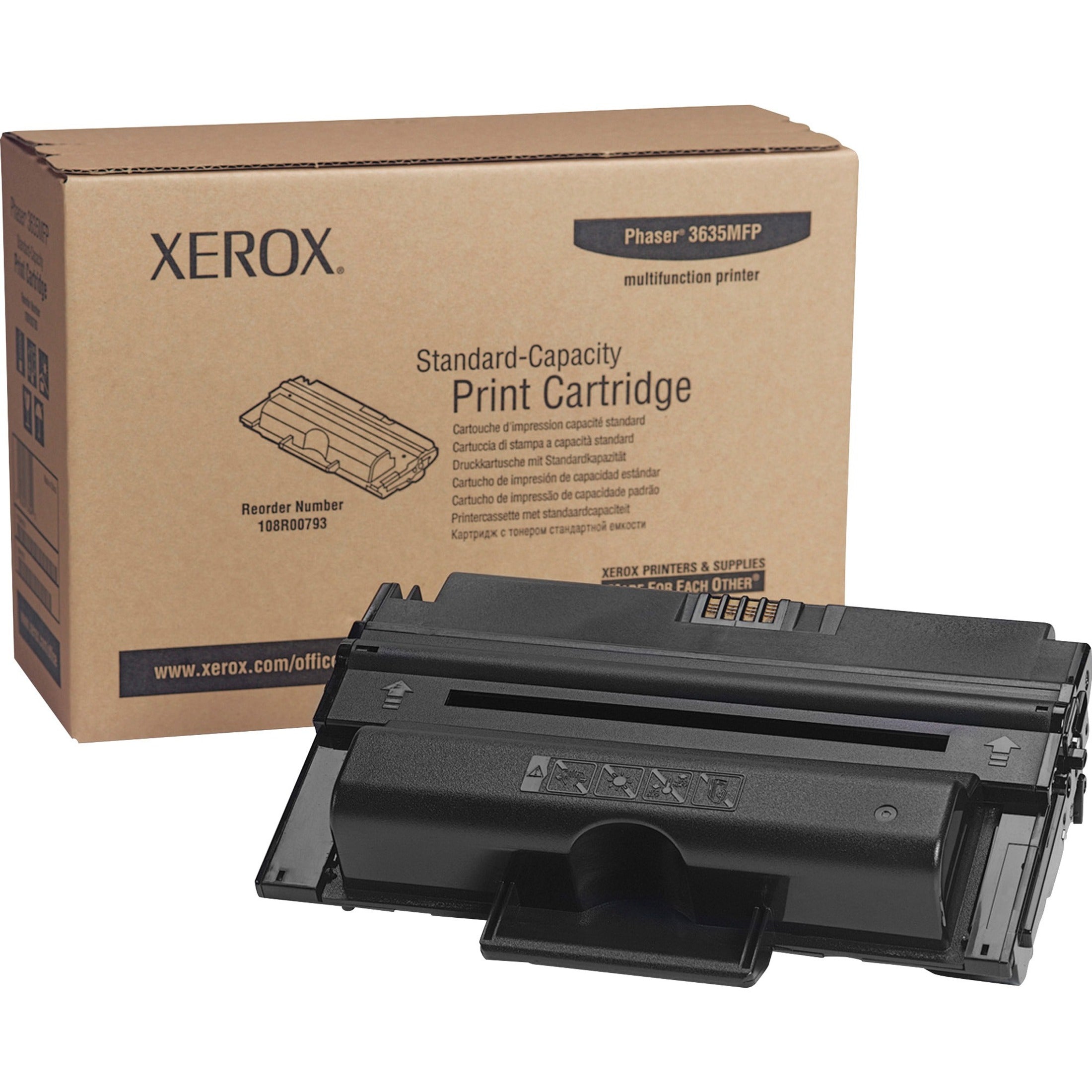 ตลับหมึกพิมพ์มาตรฐาน Xerox 108R00793 Phaser 3635MFP ผลผลิต 5000 หน้า ส ...