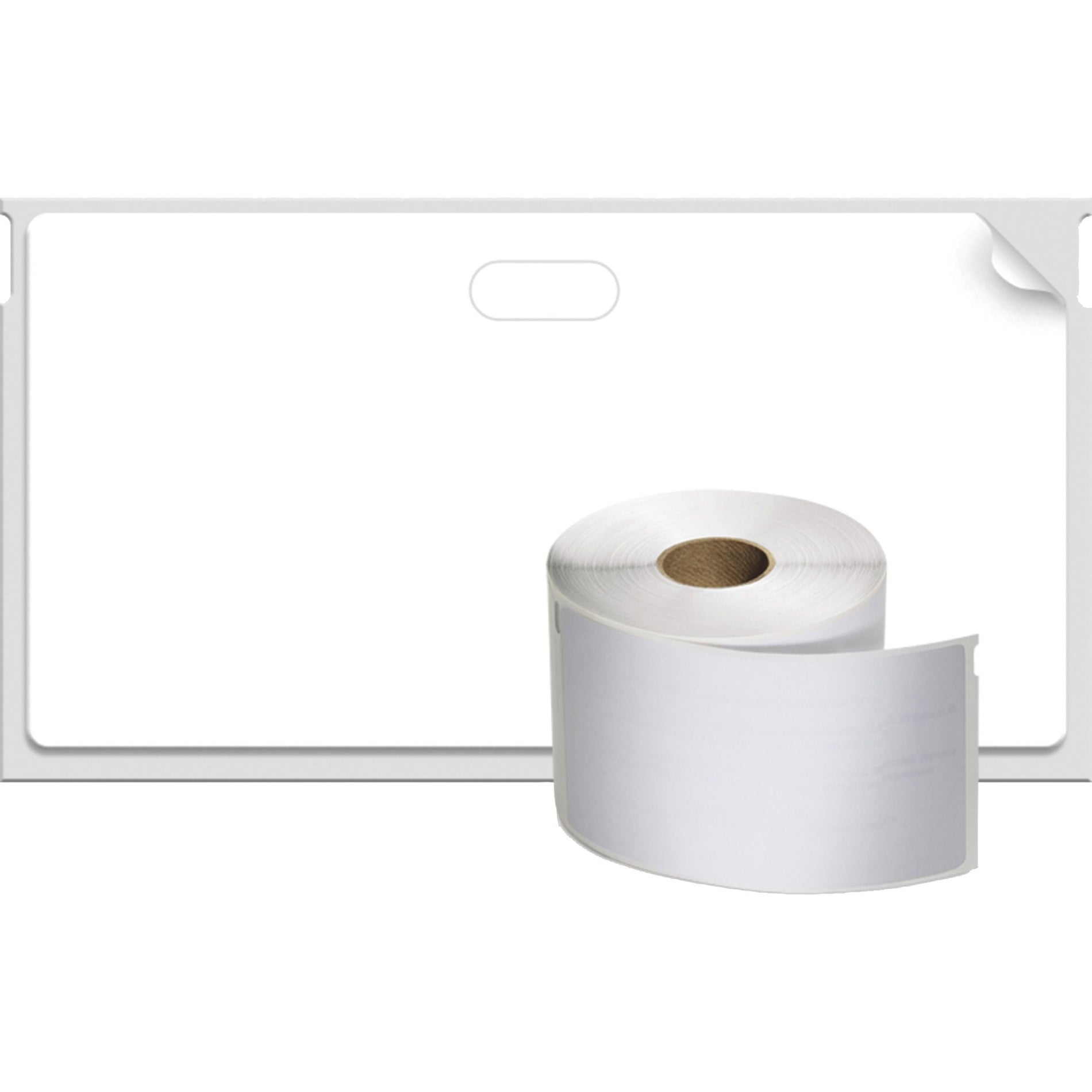 Dymo 30857 LabelWriter Adhesive Name Badges, 4"x2-1/4", 250/BX, White ...