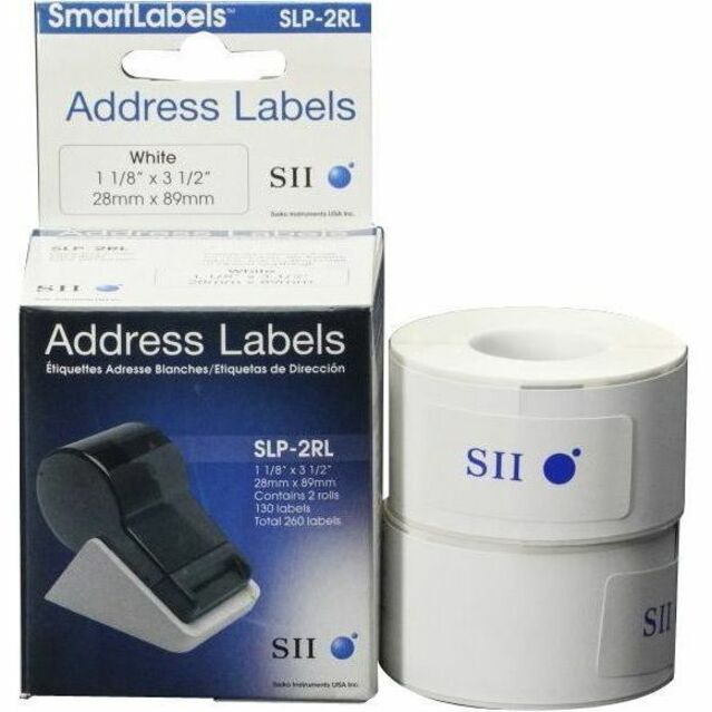 Seiko SLP-2RL SmartLabel Printer Address Labels, 1-1/8"x3-1/2", 130 La ...
