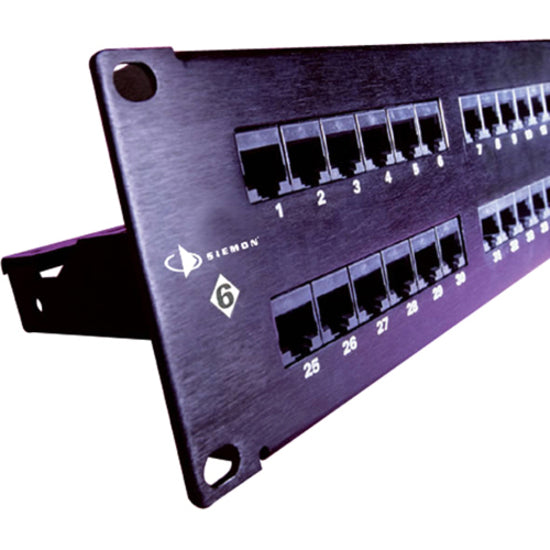 Siemon HD6-48 HD 48 Port Cat6 Network Patch Panel, Rack-mountable ...