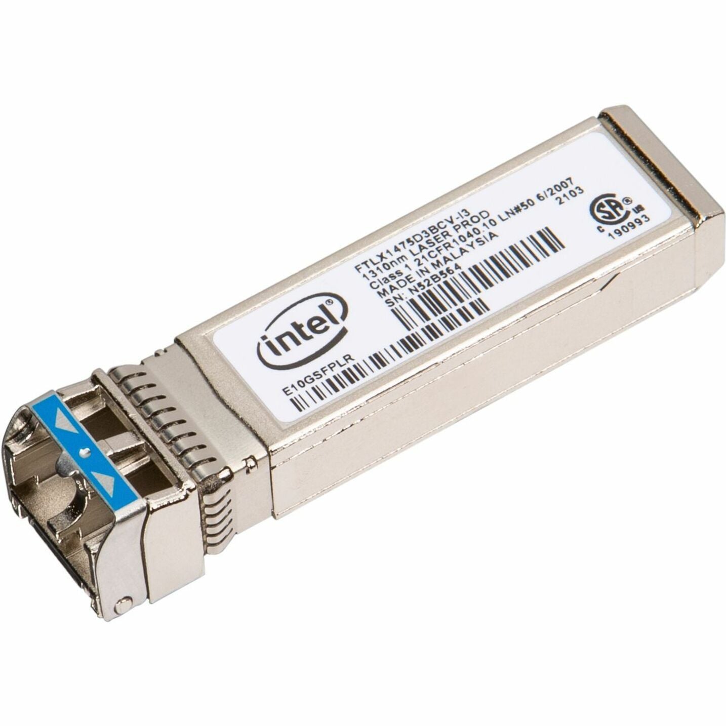 Intel E10GSFPLR Ethernet SFP+ Optics, 10GBase-LR, 10 Gigabit Ethernet ...