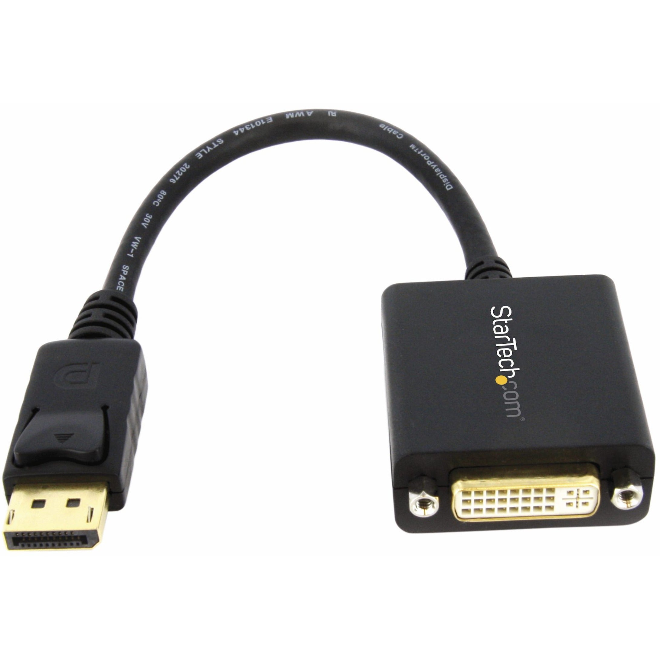 StarTech.com DP2DVI2 อะแดปเตอร์แปลงวิดีโอ DisplayPort เป็น DVI แบบพาสส ...