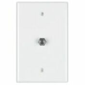 DataComm 30-2025 Single Gang Coaxial Faceplate - 1-gang - Light Almond ...
