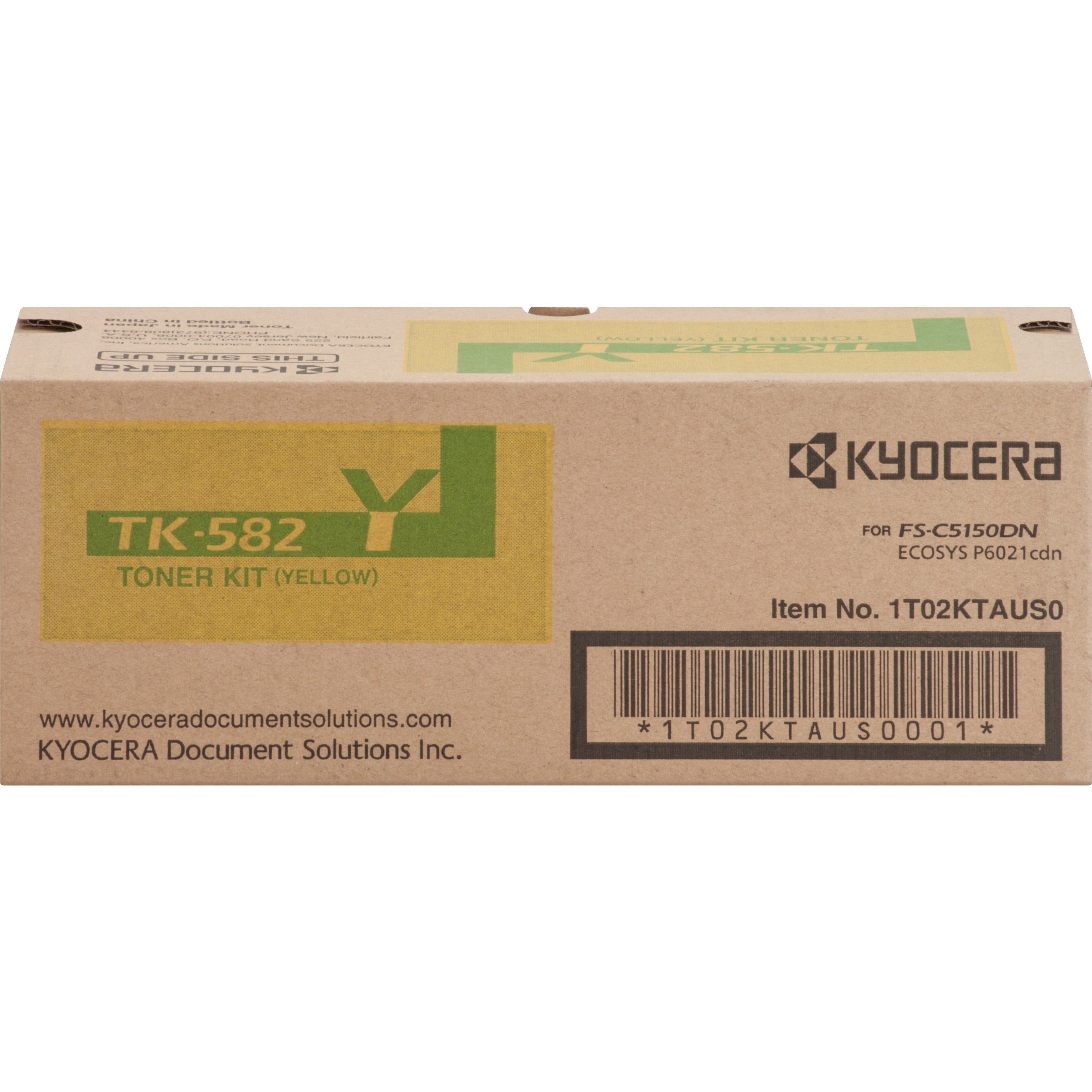 ตลับหมึกโทนเนอร์ Kyocera TK-582Y (TK582Y) สีเหลือง 2800 หน้า – Network ...