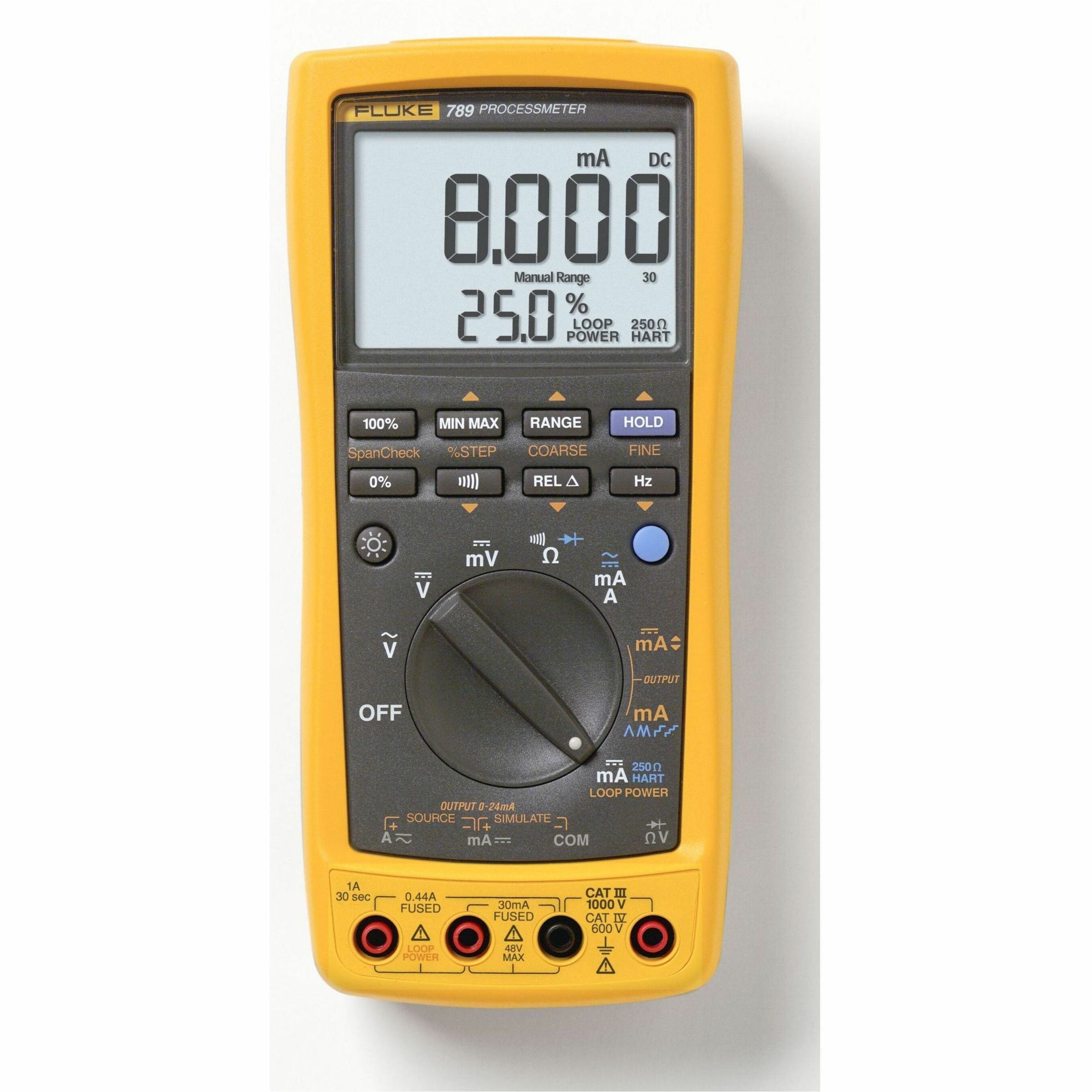 Fluke FLUKE789 789 ProcessMeter, True RMS Digital Multimeter, AC/DC Vo ...