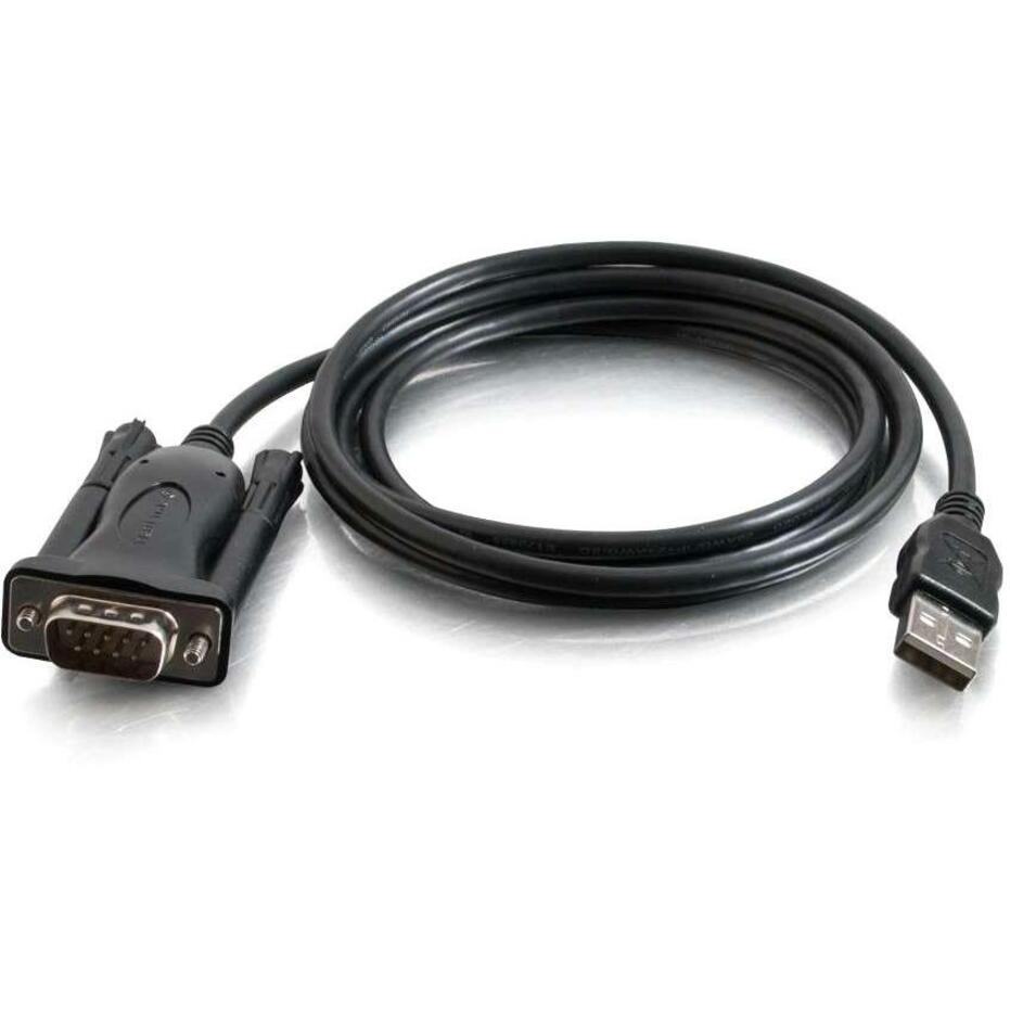 C2G TruLink Serial Data Transfer Cable, USB to DB9 RS232 Adapter, 5ft ...