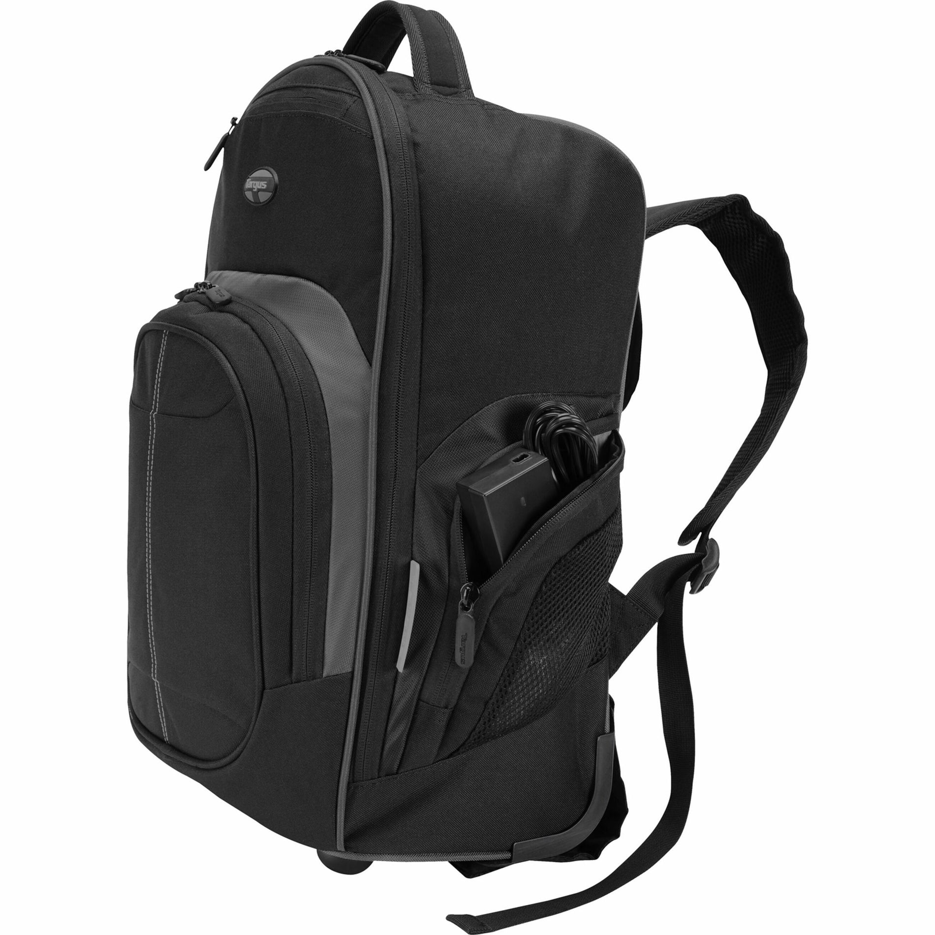 Targus TSB750US Compact 16" Rolling Backpack, Padded Interior, Retract ...