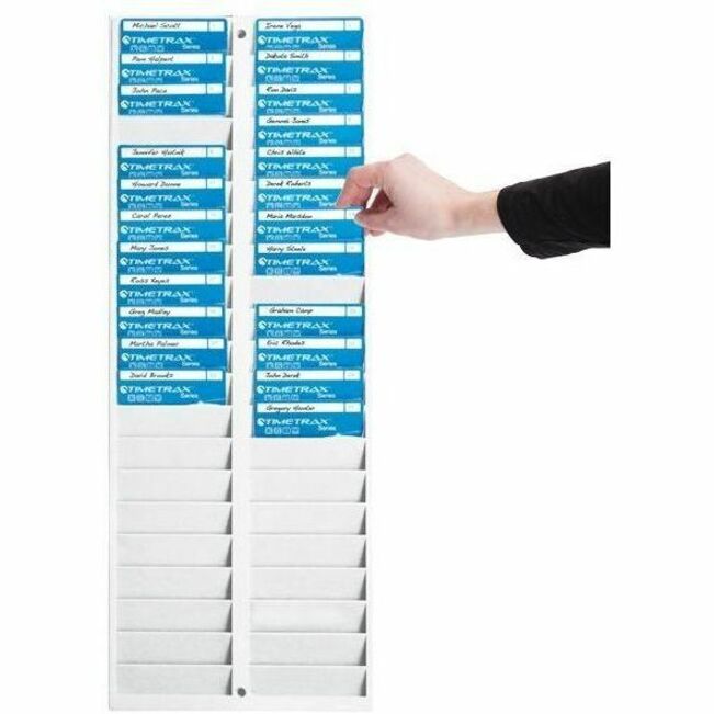 Pyramid 500-4 40-Pocket Employee ID Badge Rack, Durable, Heavy Duty, L ...