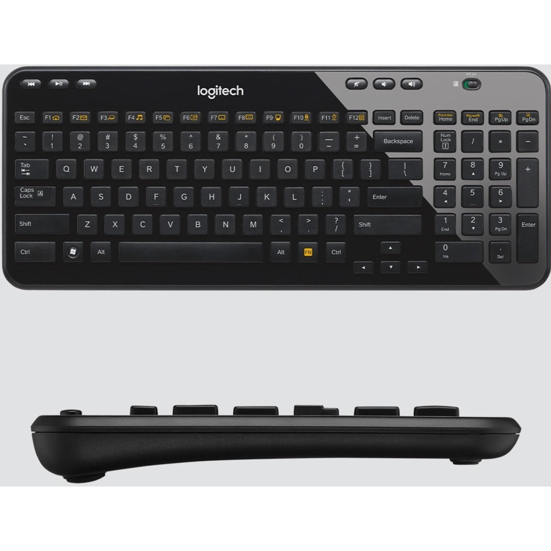 Logitech 920-004088 K360 Wireless Keyboard, Compact and Quiet Keys, Bl ...