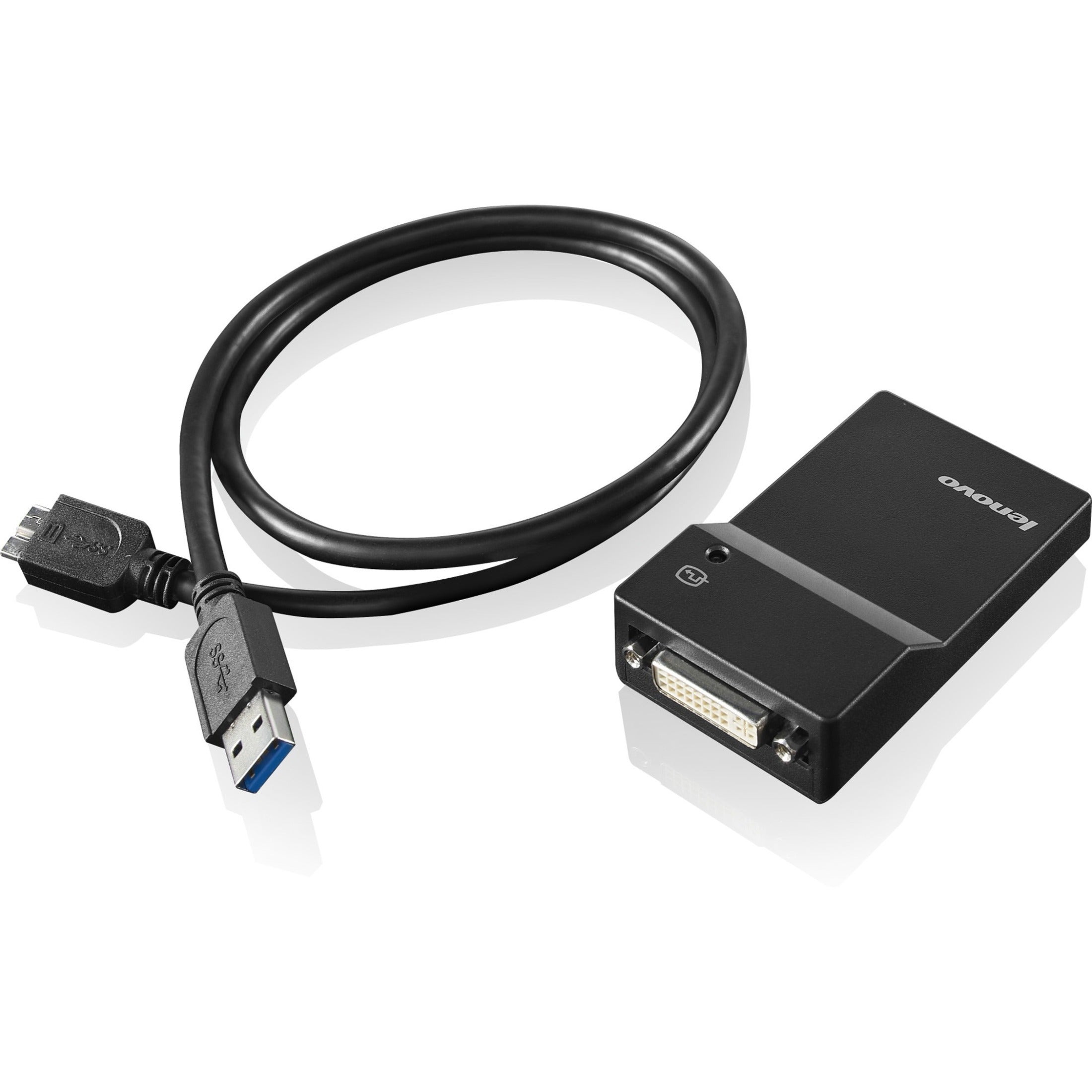 Lenovo USB 3.0 Graphic Adapter, DVI/VGA External Display Adapter, Supp ...